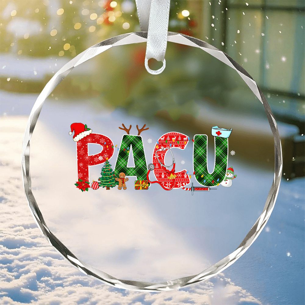 Buffalo Plaid Pacu Nurse Tree Santa Pajama Ornament Home Decoration ...