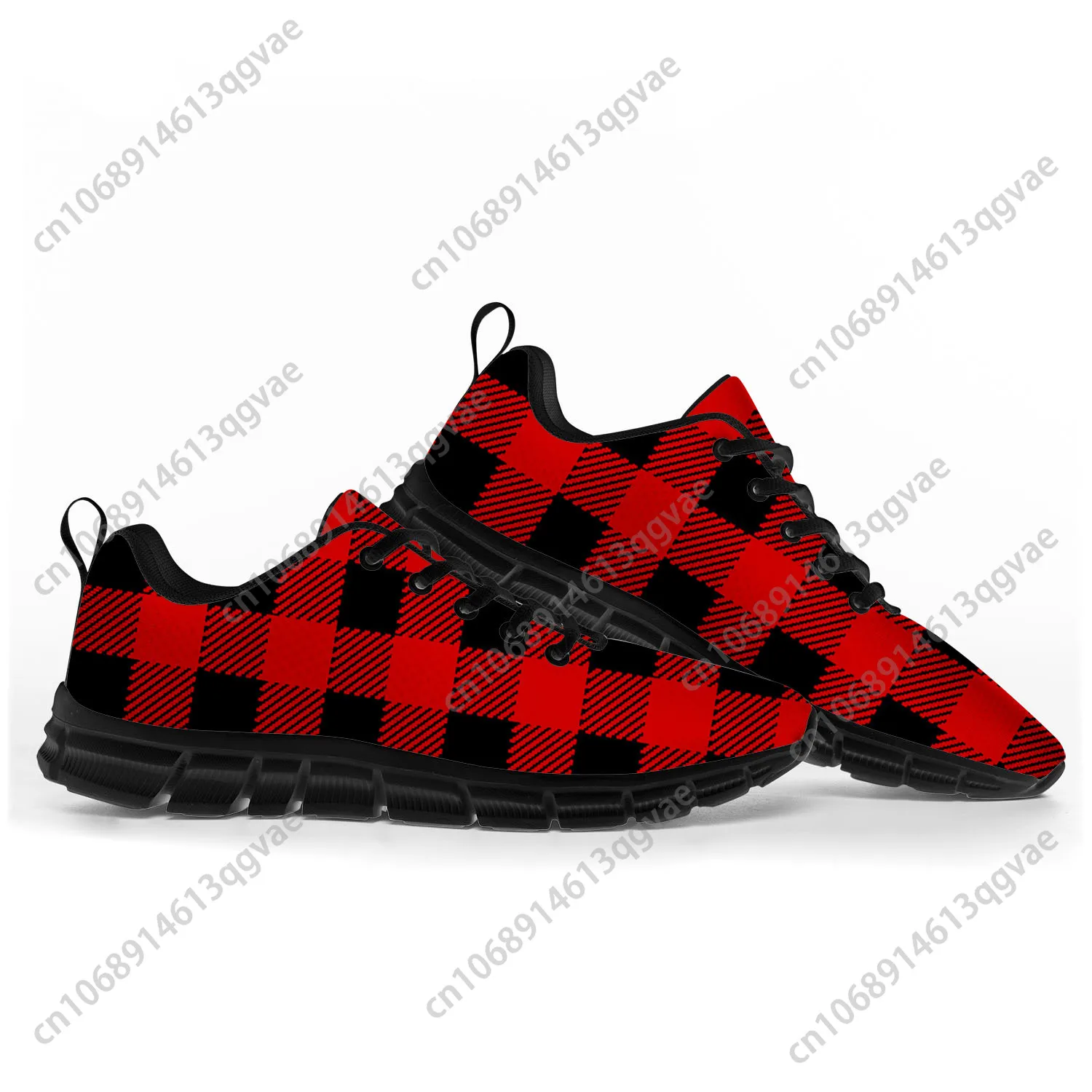 Buffalo Plaid Pattern Pop Sports Shoes Mens Womens Teenager Kids ...