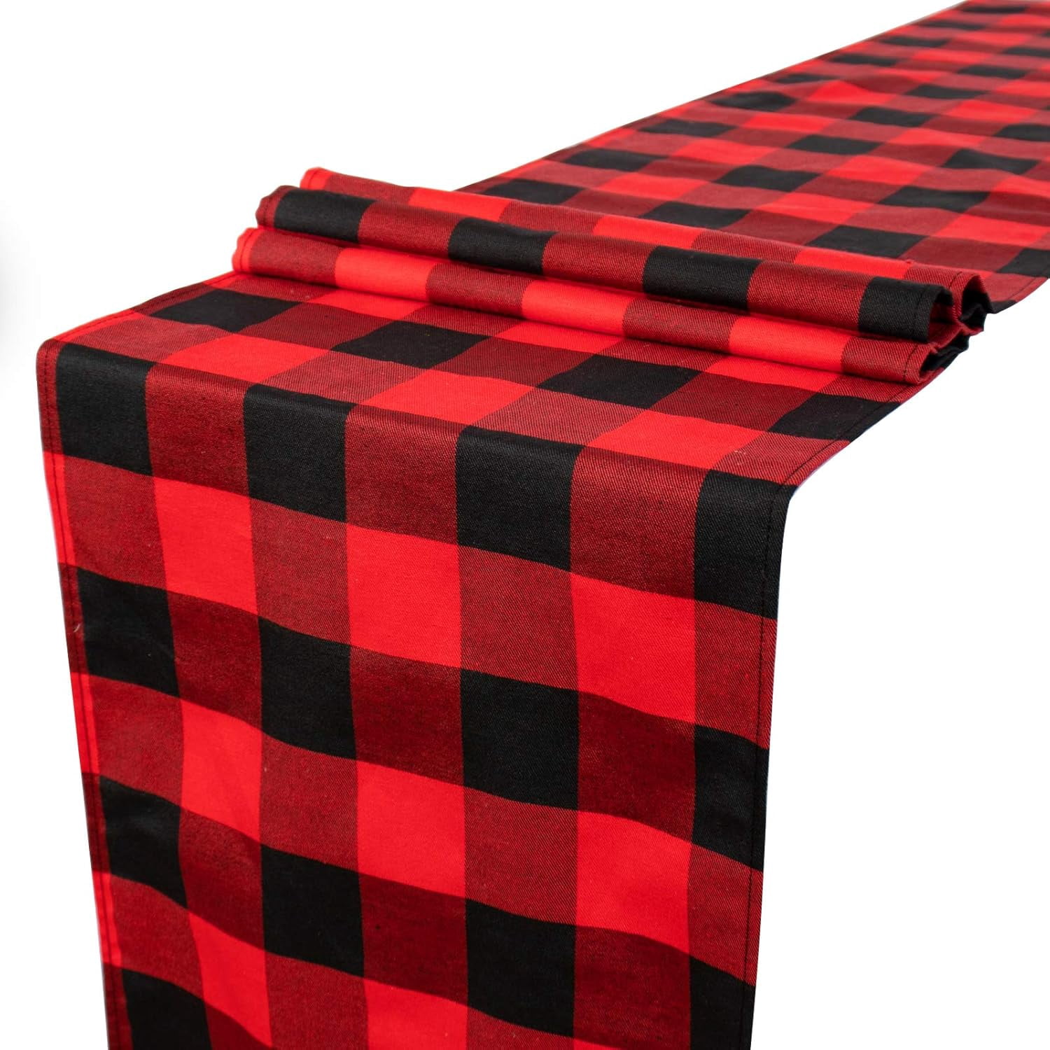 Buffalo Plaid Table Runner 13''x72'' Red and Black Check Christmas ...