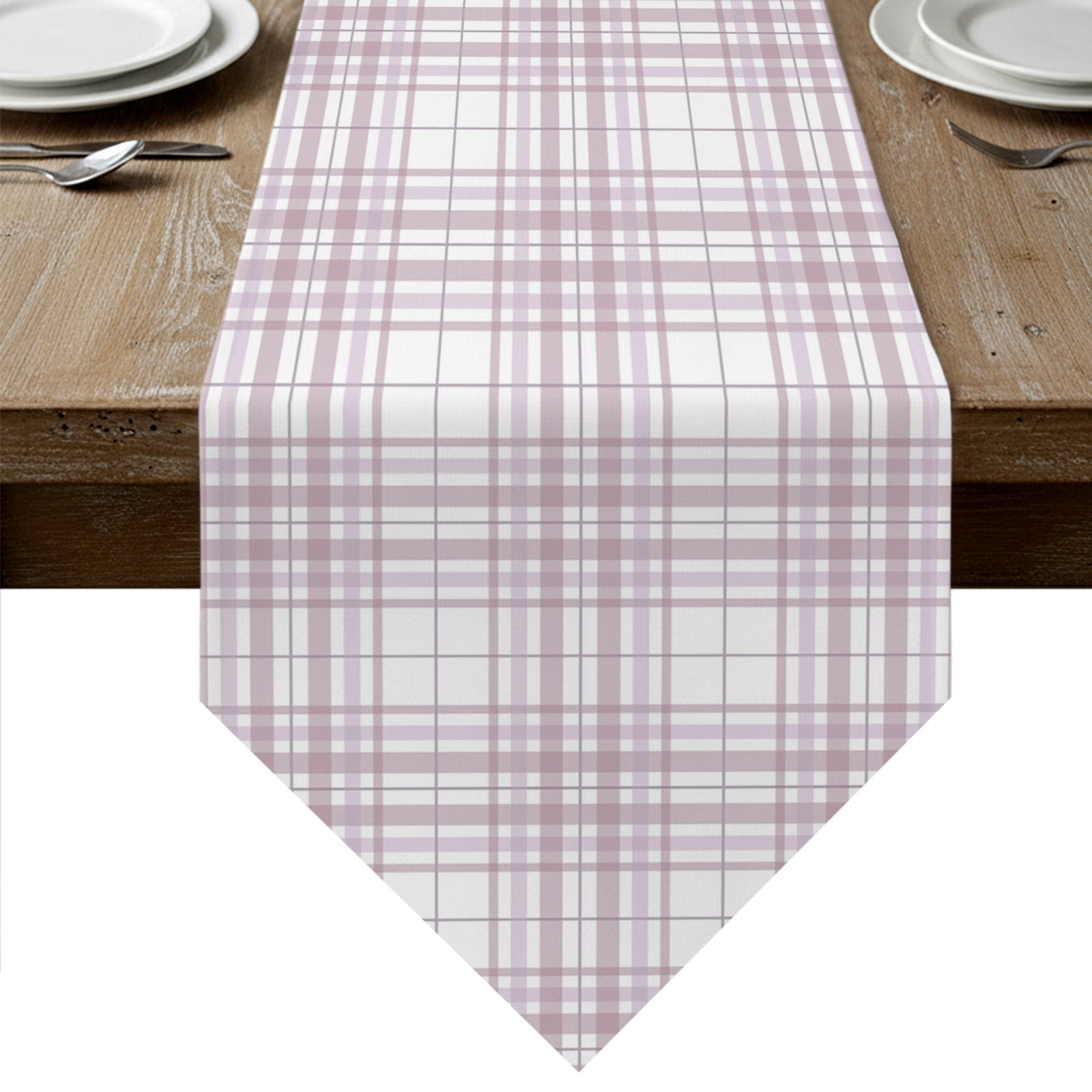 Buffalo Plaid Table Runner Linen Burlap Table Runner 36 Inches Small ...
