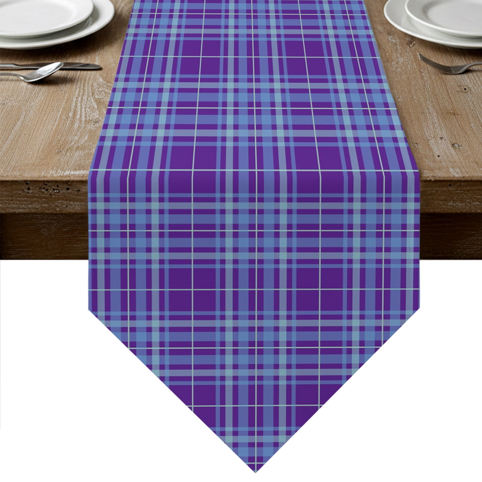 Buffalo Plaid Table Runner Linen Burlap Table Runner 72 Inches Long ...