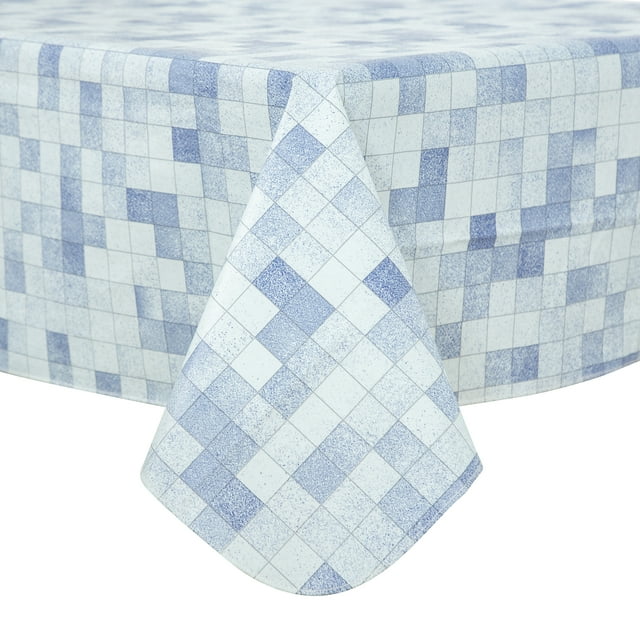 Buffalo Plaid Tablecloth 52x70 inch Plastic Checkered Vinyl Tablecloth ...