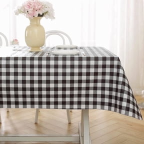 Reusable Hiasan Checkered Buffalo Plaid 60x120 Tablecloth - Waterproof ...