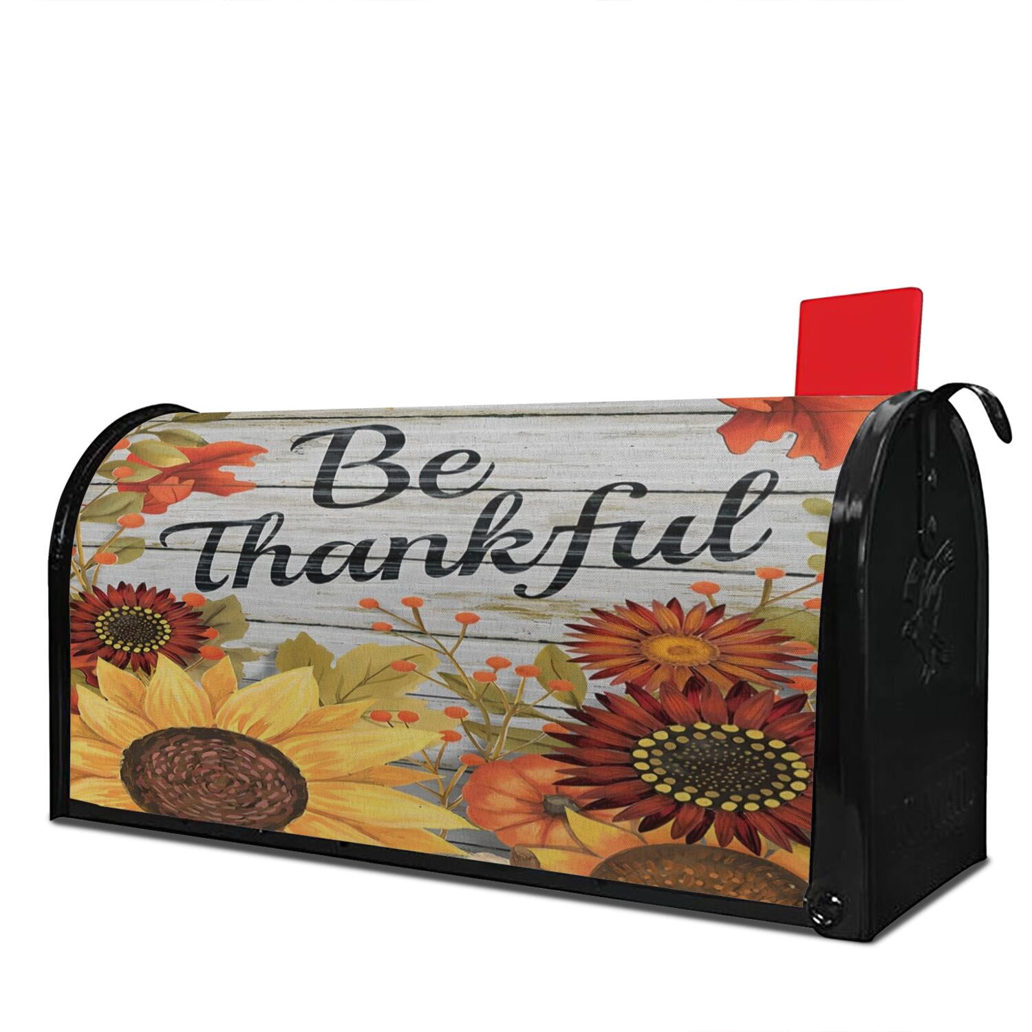 Buffalo Plaid Welcome Mailbox Covers Magnetic Letter Box Wrap Standard ...