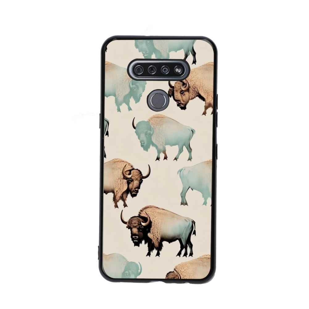 Buffalo-Print phone case for LG K51 for Women Men Gifts,Soft silicone ...