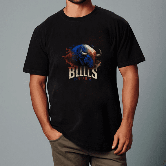 Buffalo Red Blue Football Team Fan Game Day Tee Unisex T-Shirt, up to ...