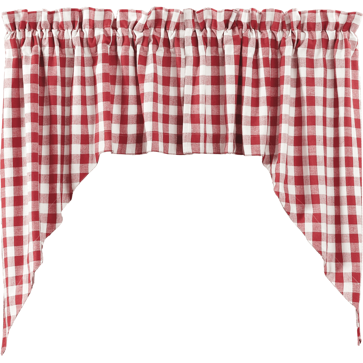 Buffalo Red Check Swag Lined Set of 2 36x36x16 - Walmart.com