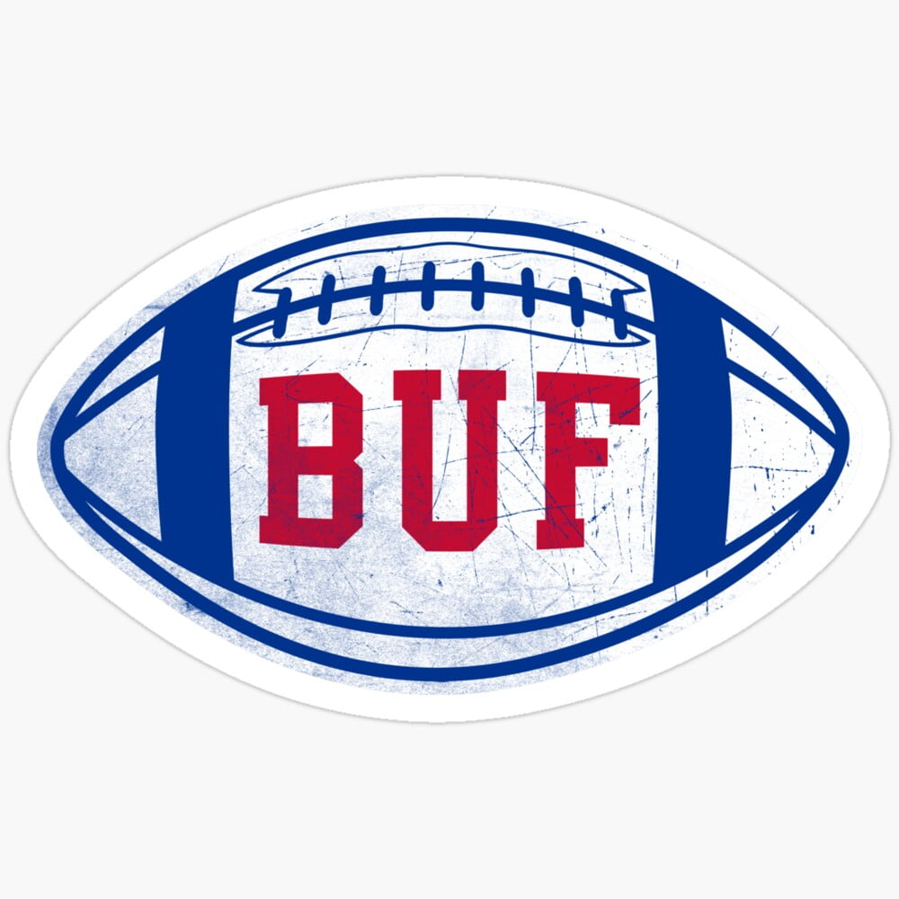 Buffalo Retro Throwback Football Sticker Phone Decal Water Bottle ...