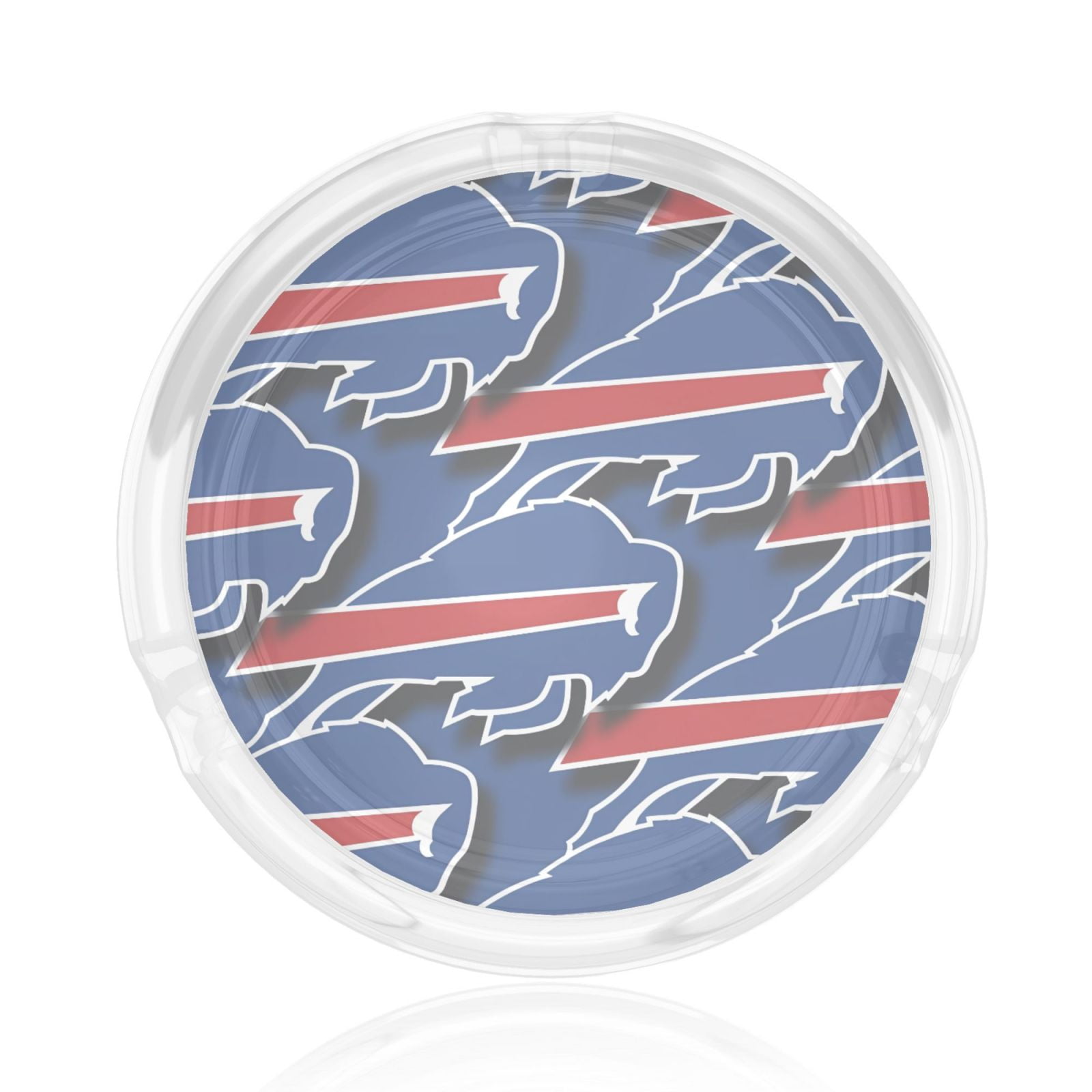 Buffalo Round Glass Ashtray, Portable Decorative Modern Ashtray ...