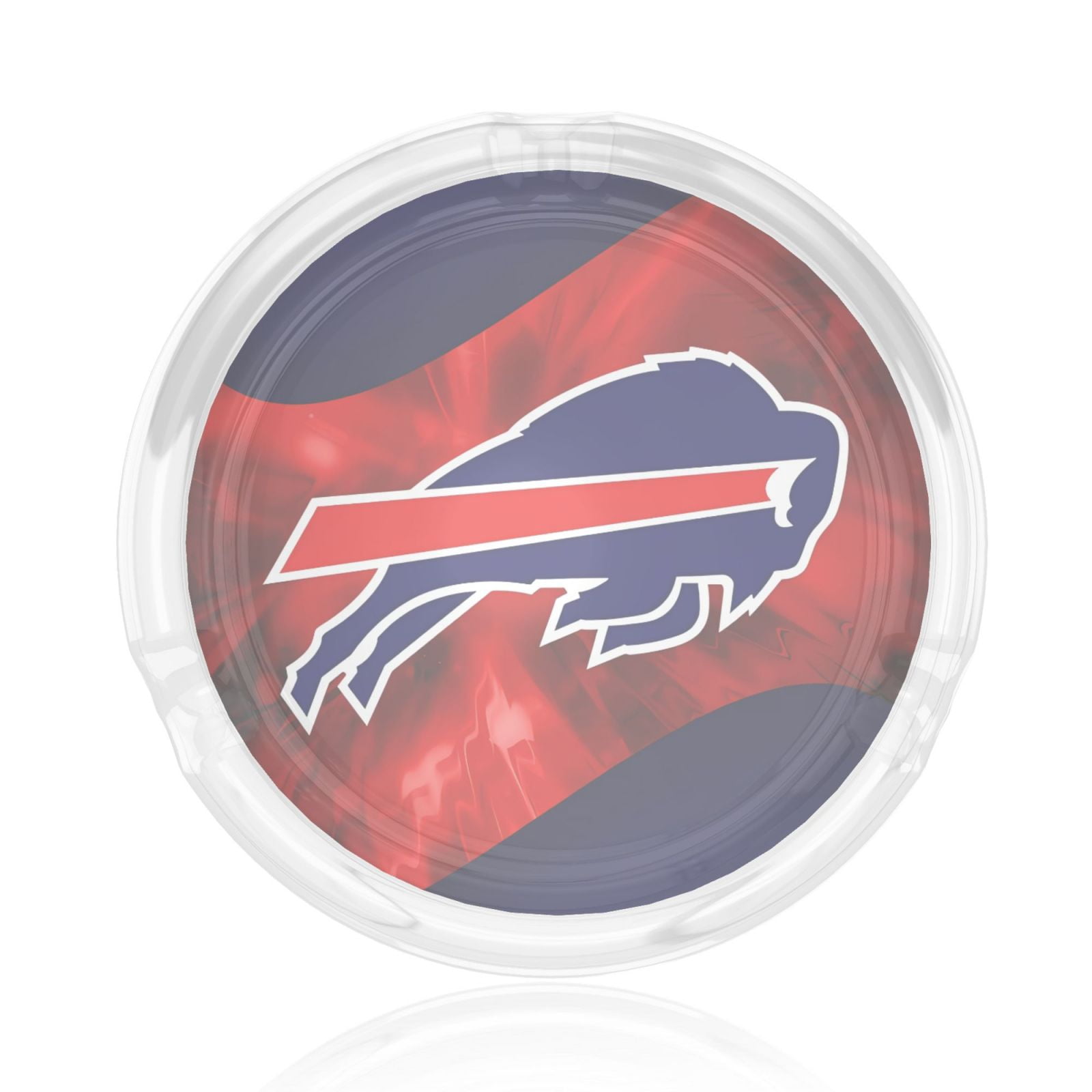 Buffalo Round Glass Ashtray, Portable Decorative Modern Ashtray ...