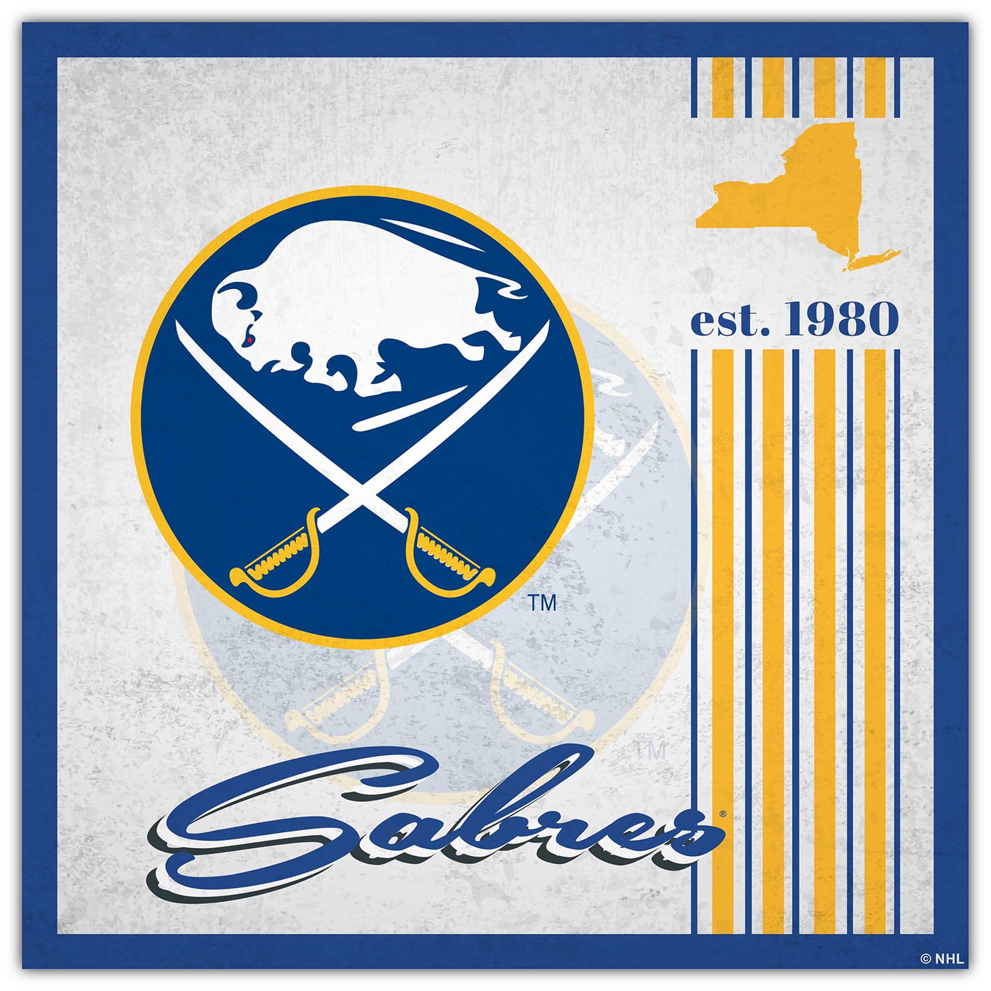 Buffalo Sabres 10" x 10" Greatest Hits Team Sign - Walmart.com
