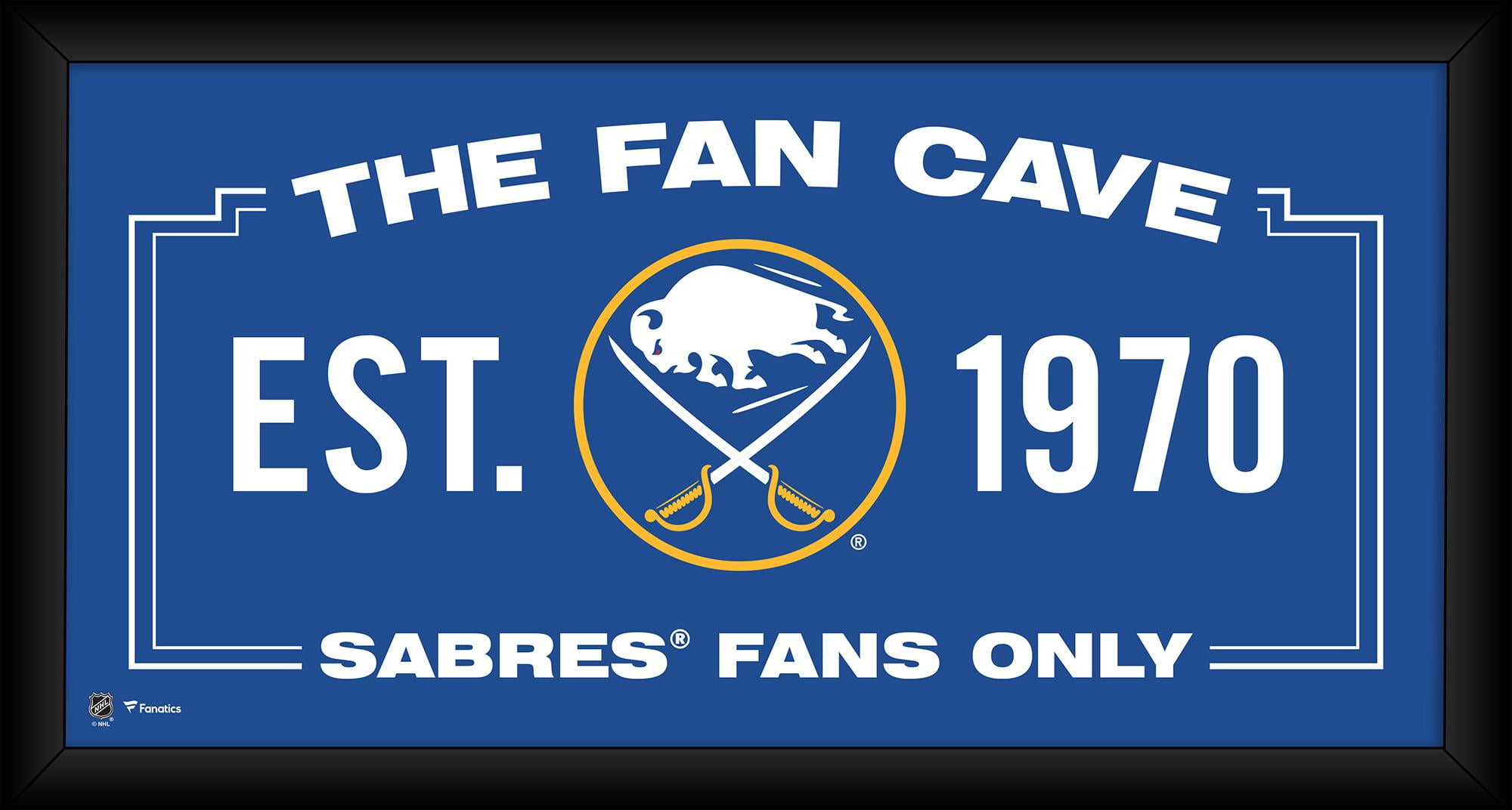 Buffalo Sabres (2020-Present) Framed 10" x 20" Fan Cave Collage ...