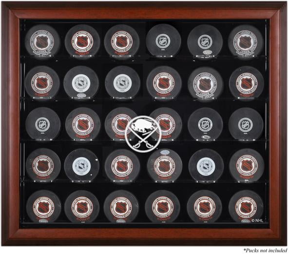 Buffalo Sabres 30-Puck Mahogany Display Case - Walmart.com