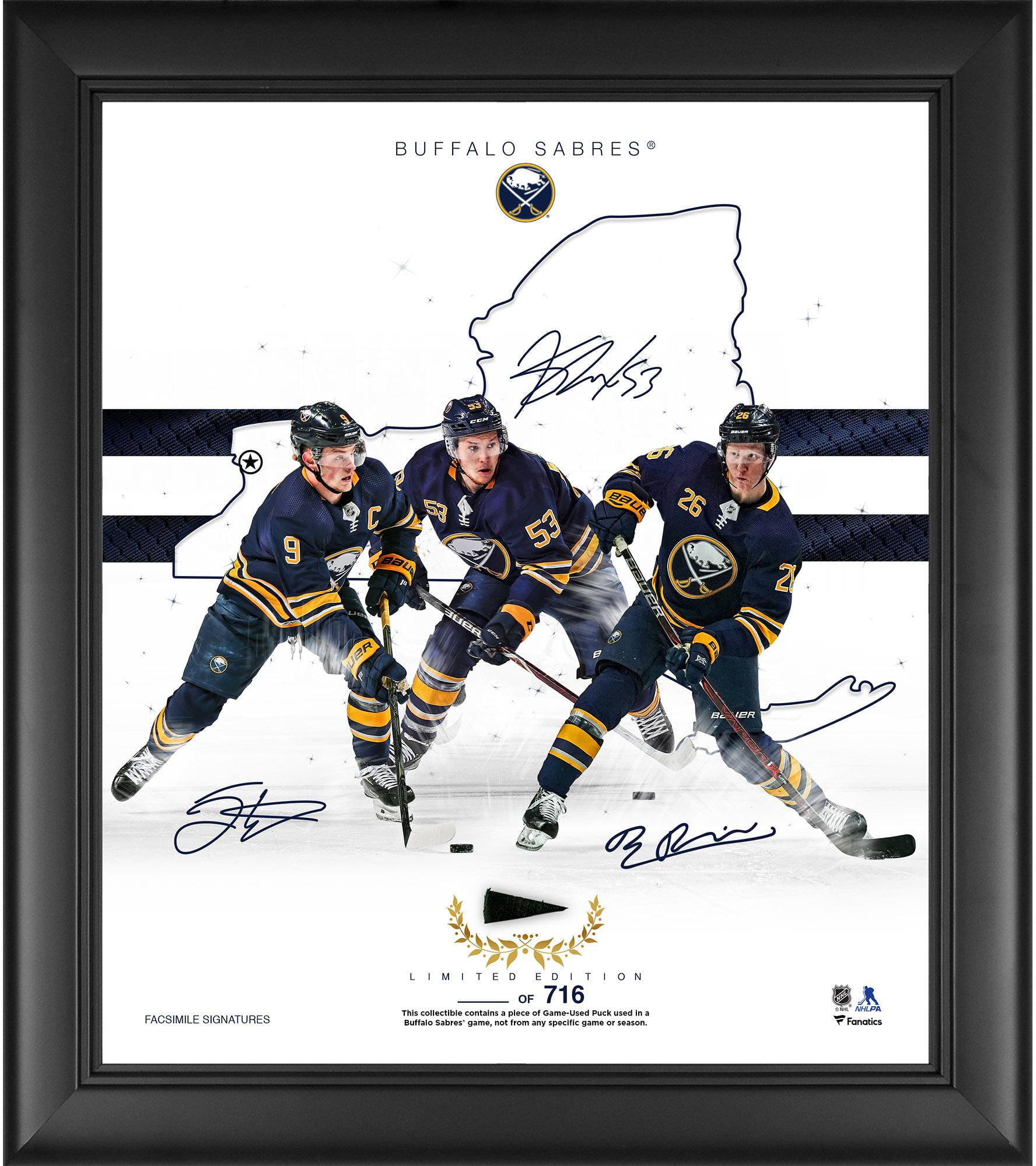 Buffalo Sabres Framed 15" x 17" Franchise Foundations Collage with a ...