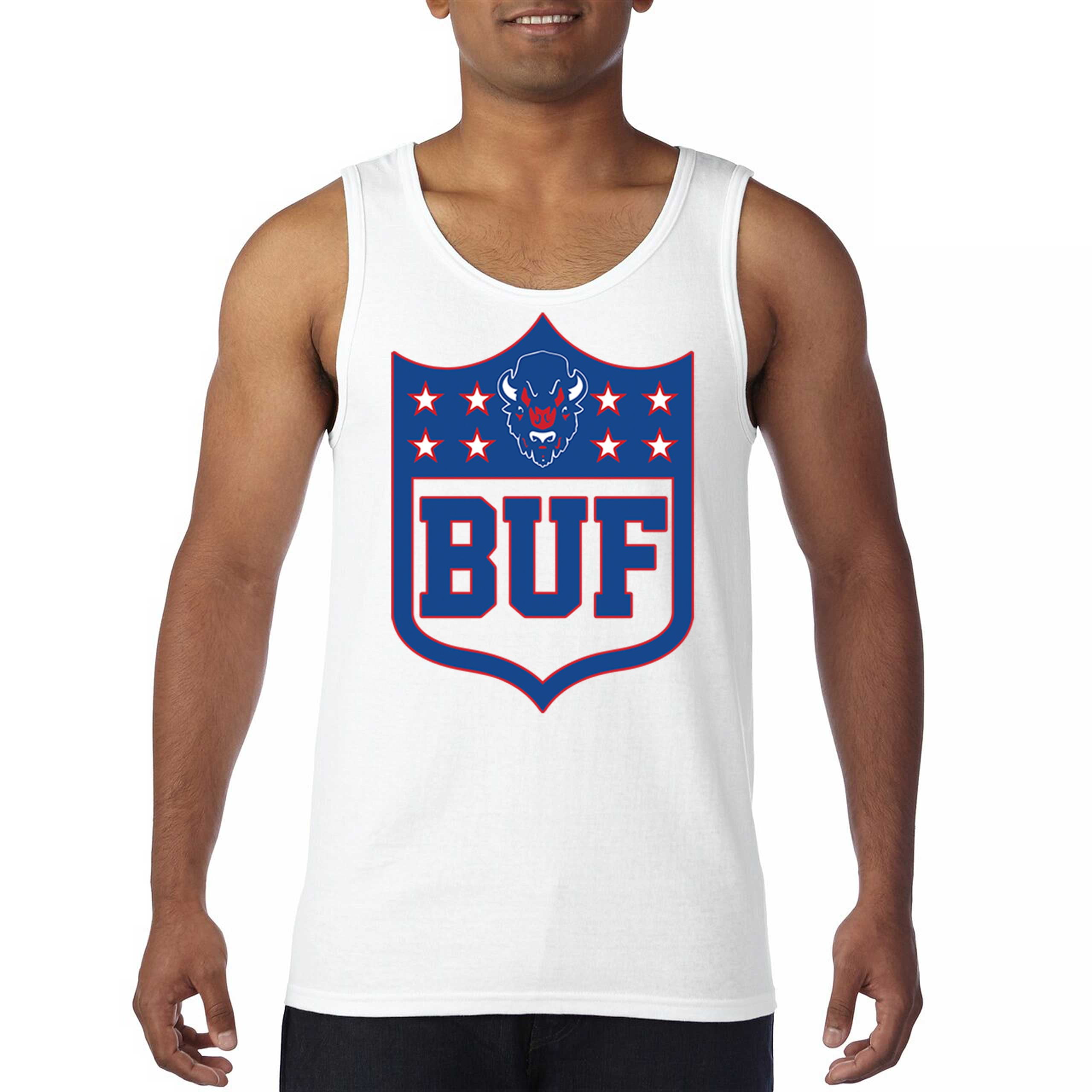 Buffalo Shield Men's Tank Top Game Night Fantasy Football Fan Tailgate ...