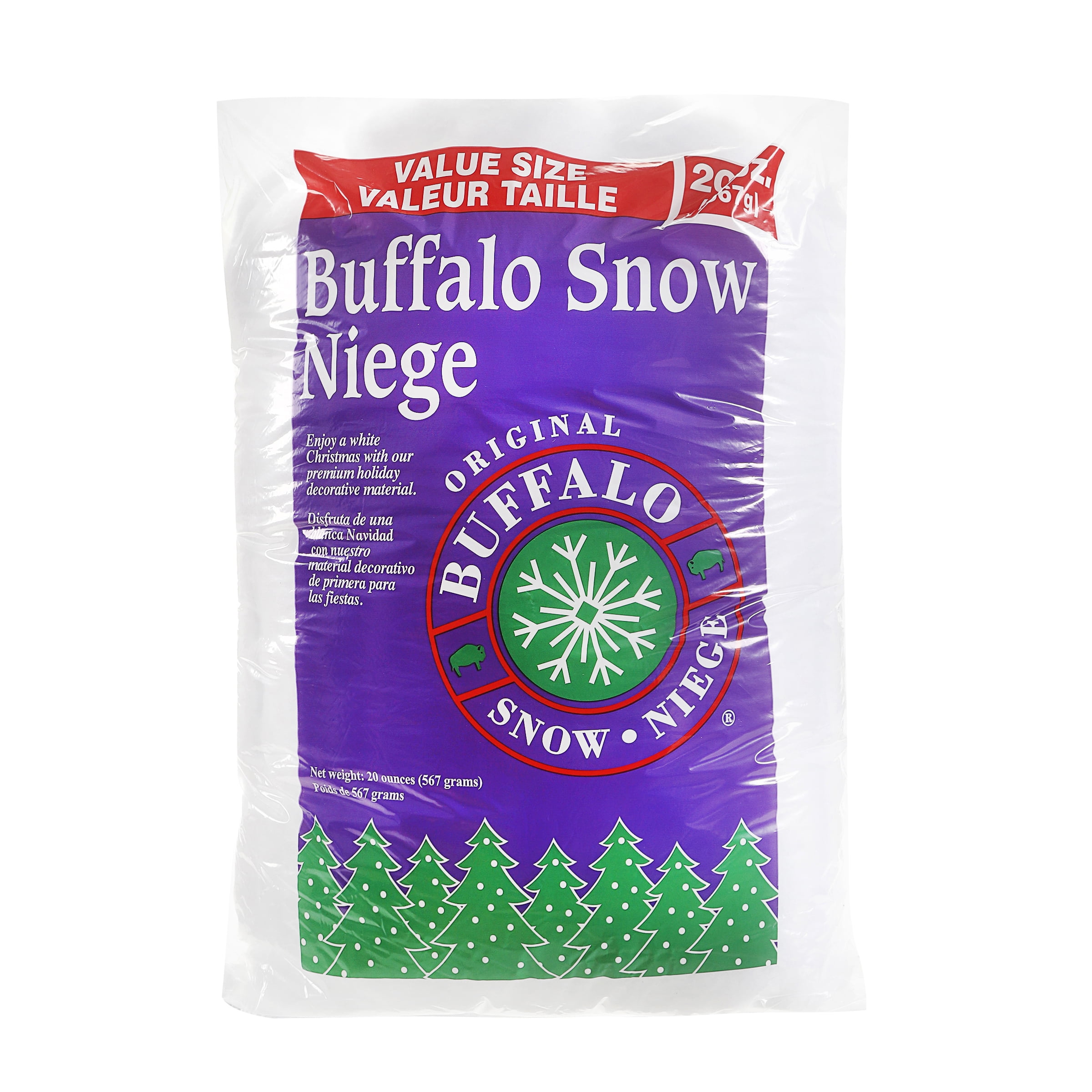 Buffalo Snow Bright White 20 Ounces Realistic Artificial snow - Walmart.com