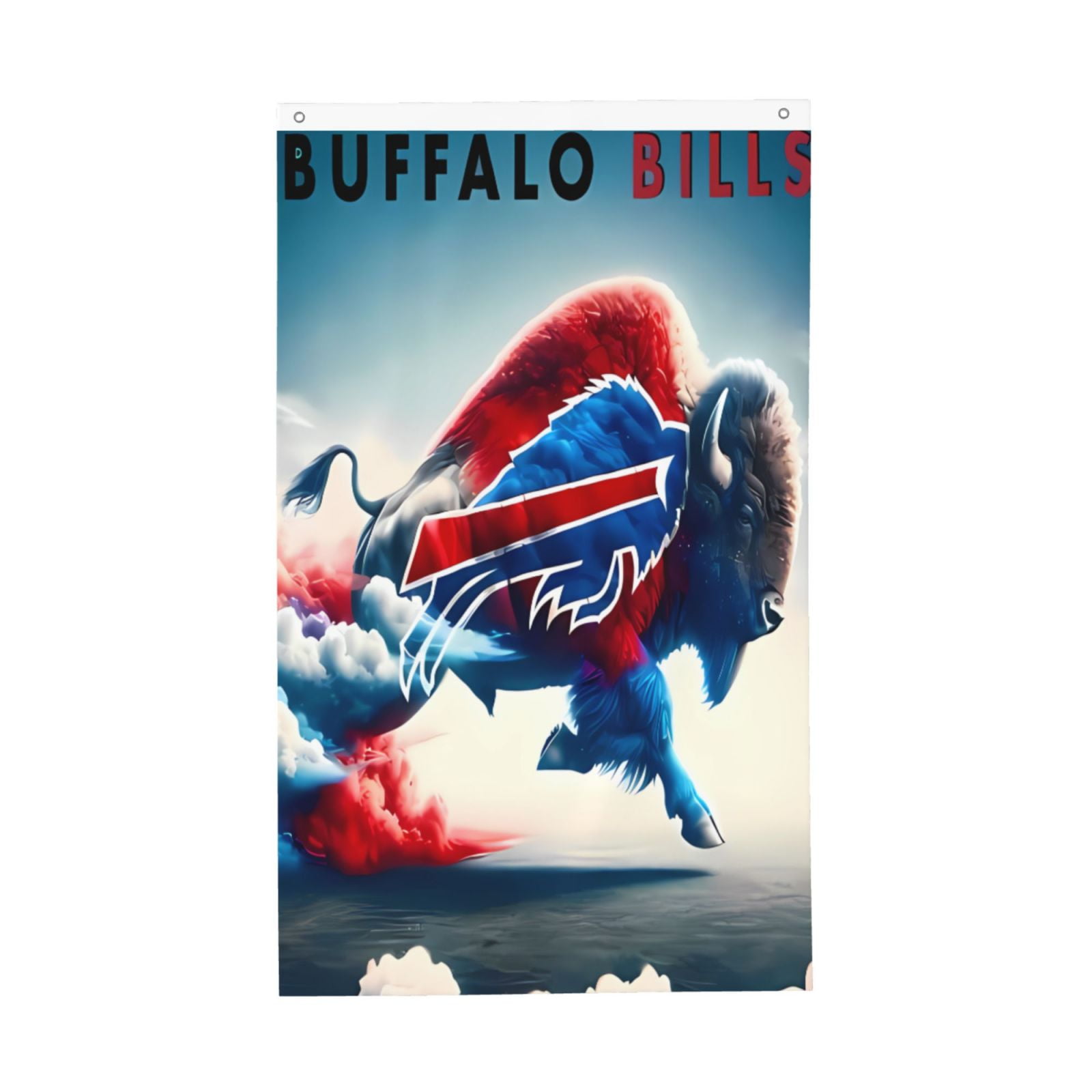 Buffalo Team Double Sided Flag 3x5ft Garden Hanging Flag Match Support ...