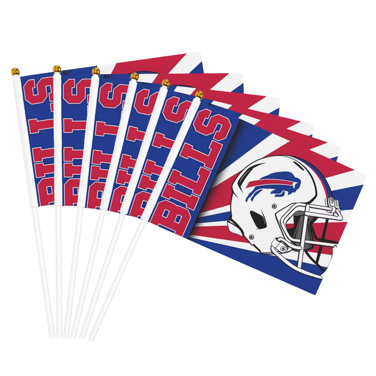 Buffalo Team Double Sided Hand Waving Flag(Pack of 6), Spectator Hand ...
