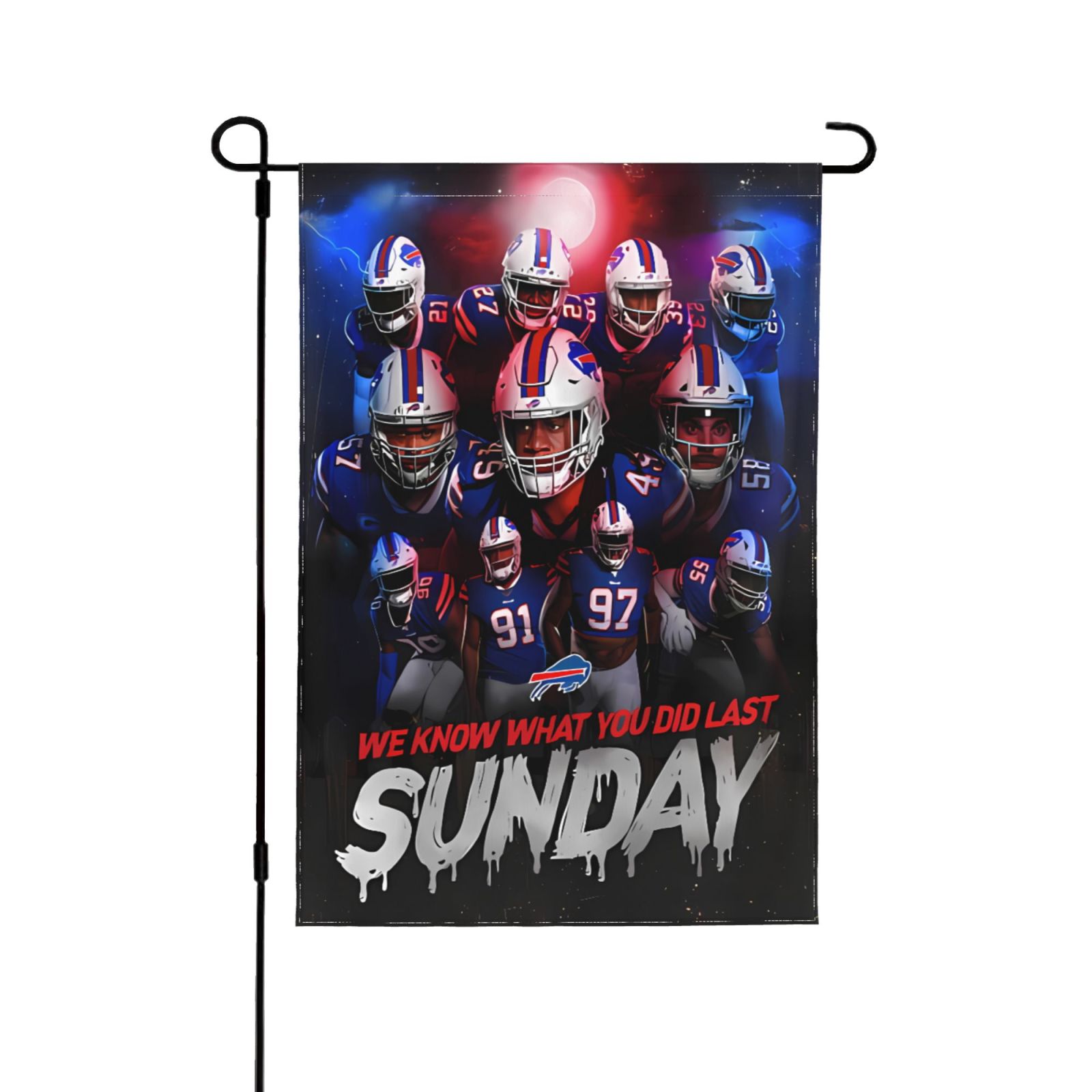 Buffalo Team Garden Flag Indoor and Outdoor Decorative Double Sided ...