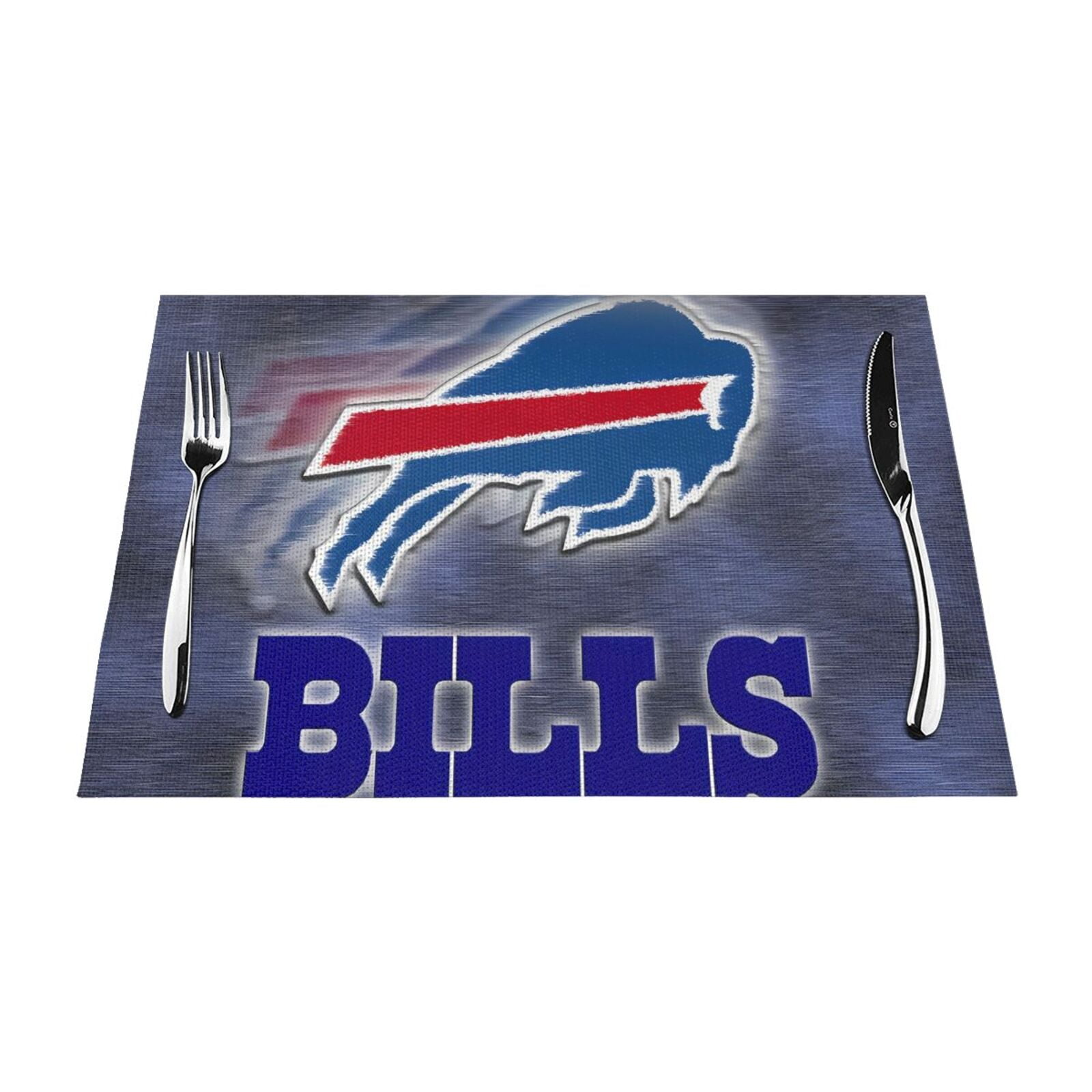 Buffalo Team PVC Woven Dinner Plate Mat 12x18 Inch, Easy to Clean Table ...