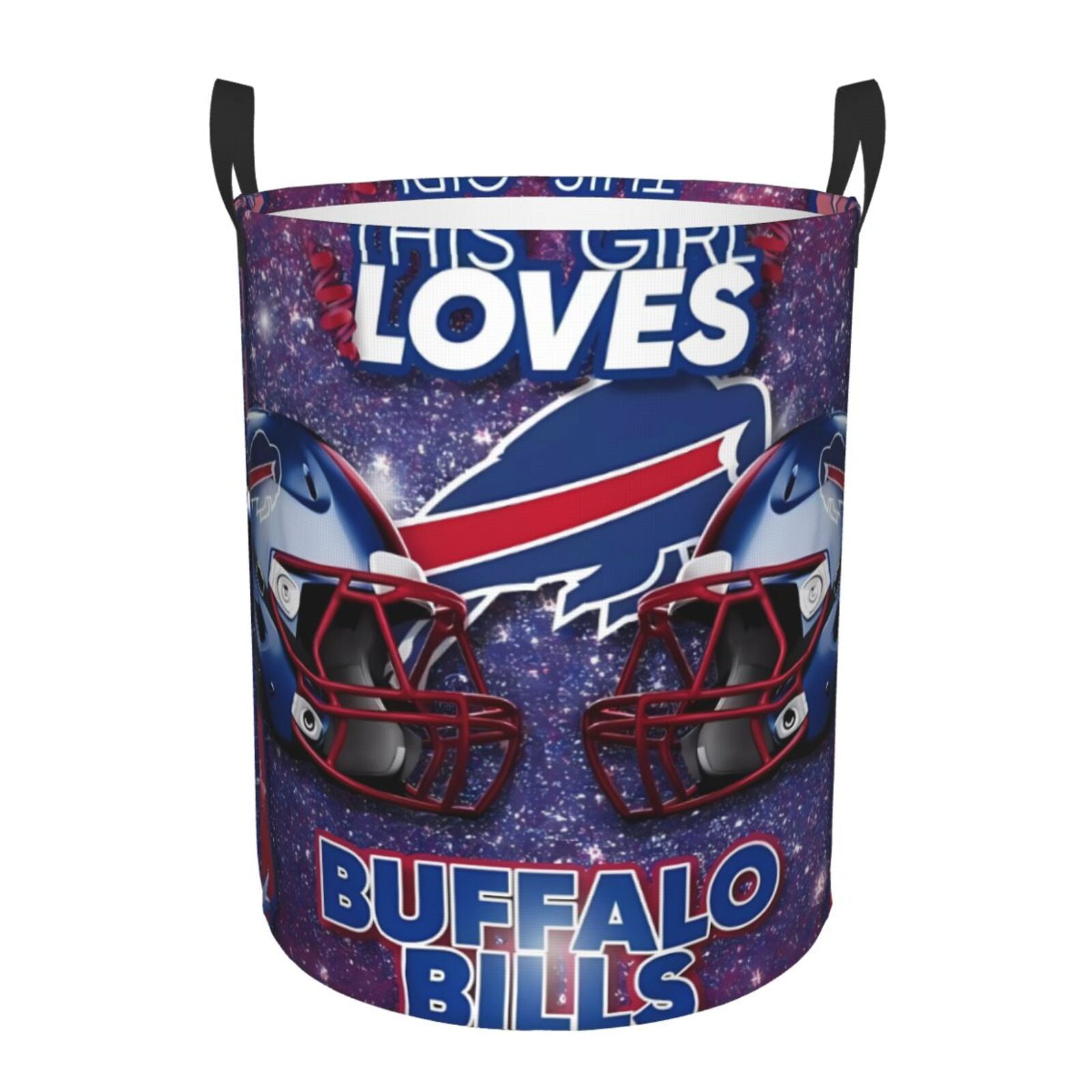 Buffalo Team Print Circular Hamper Basket,Storage Basket,Round Laundry ...