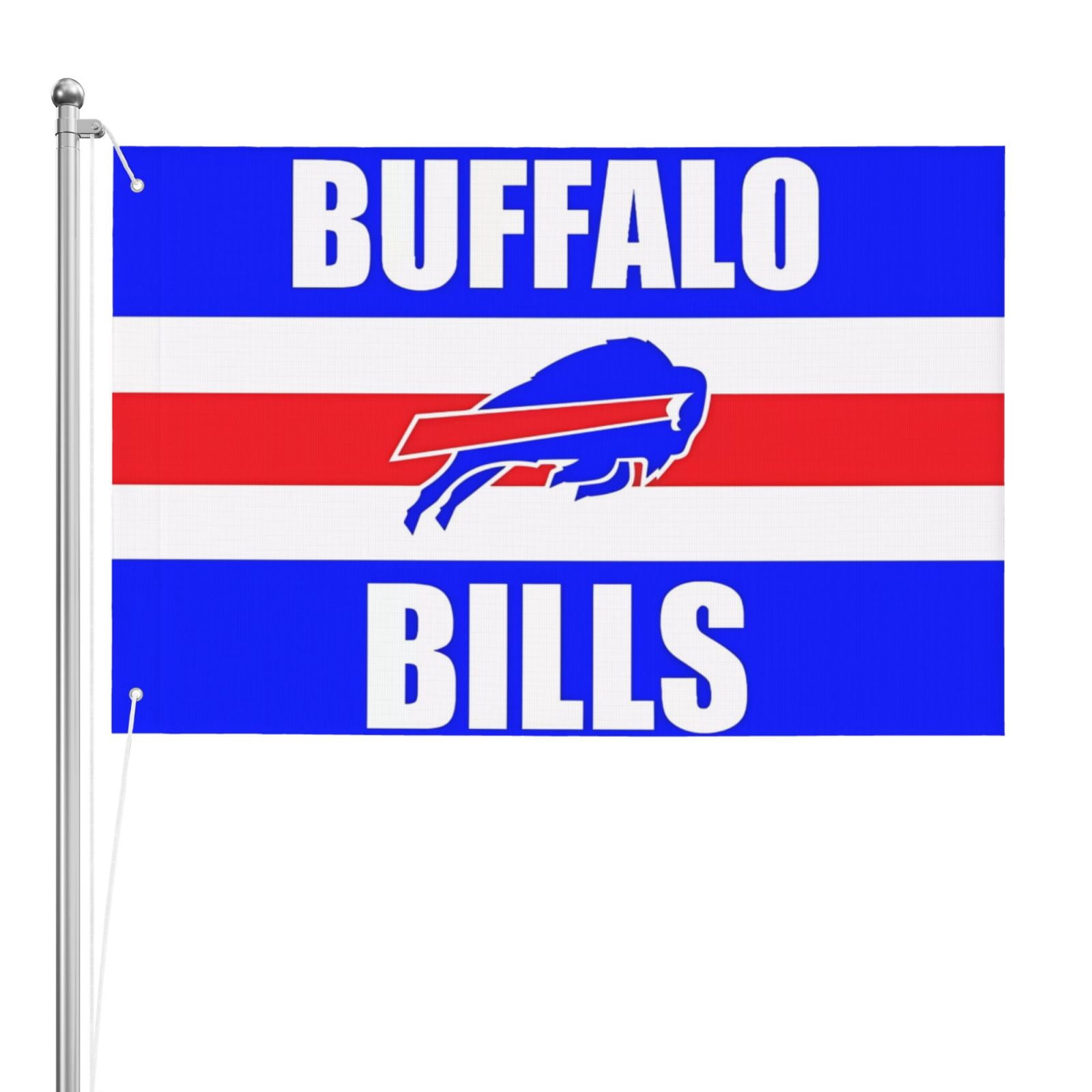 Buffalo Three Layer Personalized Double Sided Flag Football Fans Gift ...