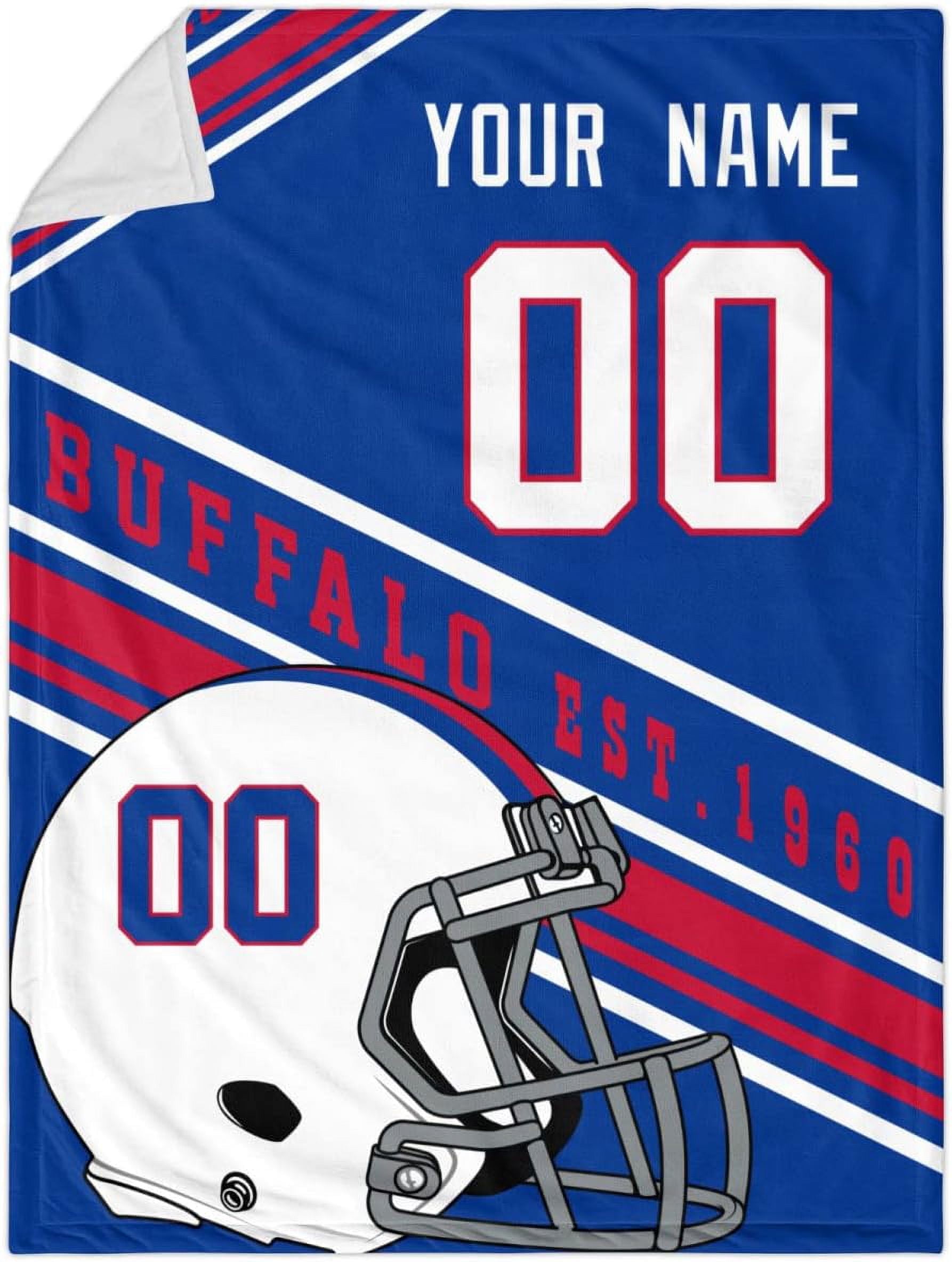 Buffalo Throw Blanket Custom Blanket Personalized Any Name & Number Bed ...