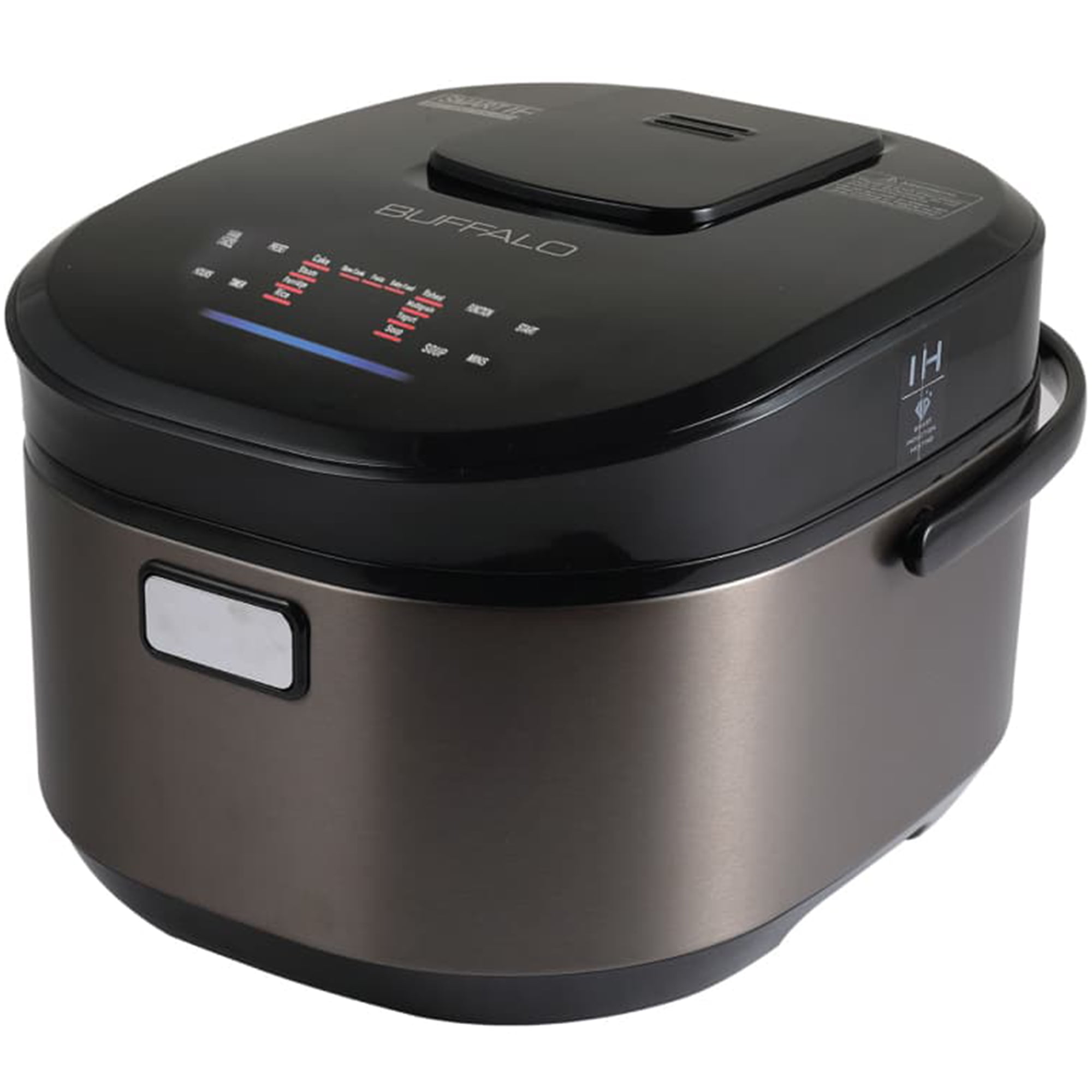 Buffalo Titanium Grey IH SMART COOKER, Rice Cooker and Warmer, 1.5L ...
