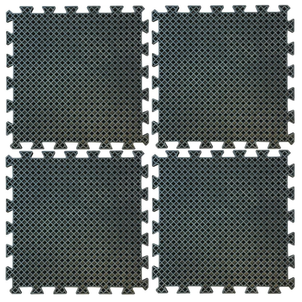 Buffalo Tools 4 Piece Interlocking Rubber Mat Set - Walmart.com
