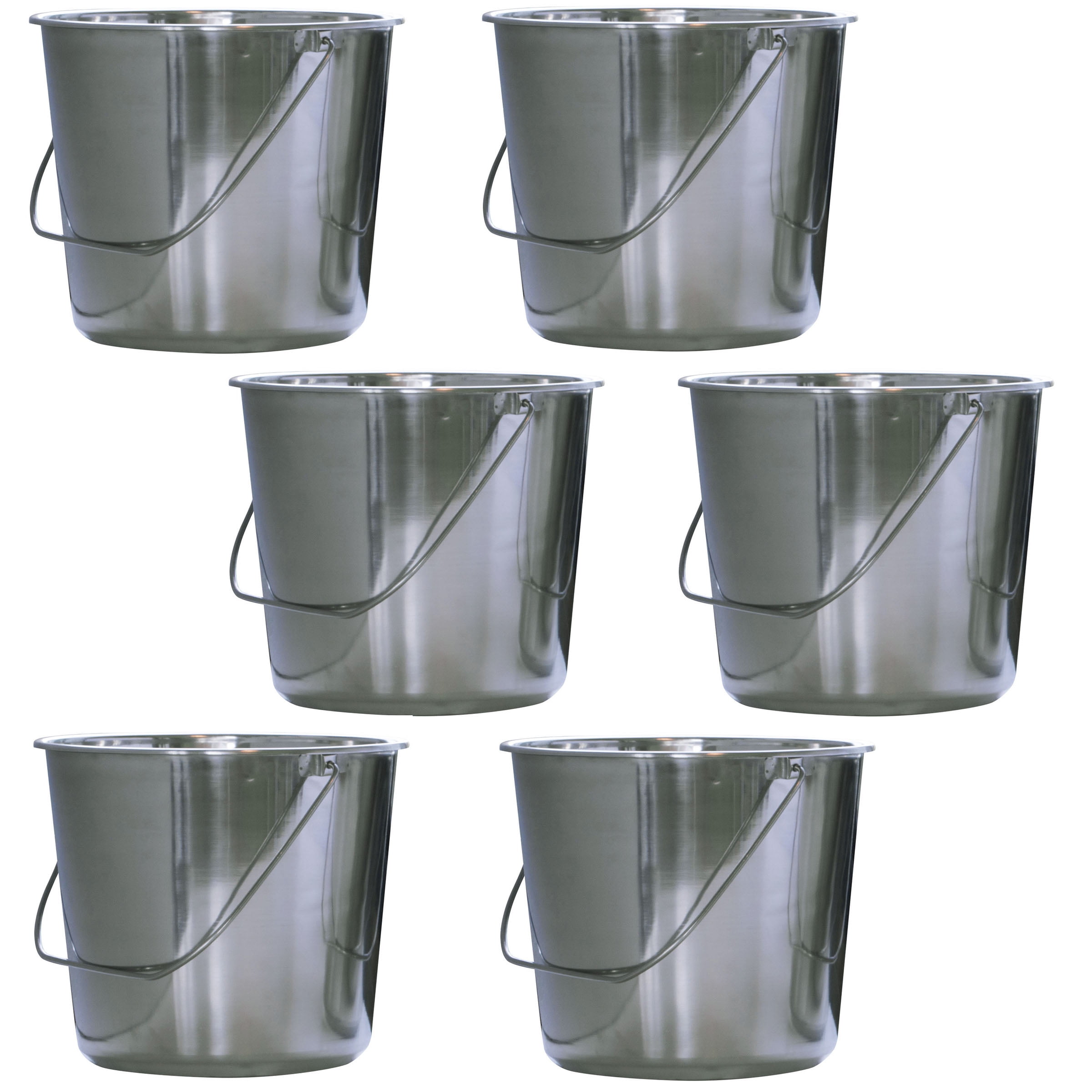 Buffalo Tools SSB100SET 6PC 1 GAL Stainless Steel Bucket Set - Walmart.com