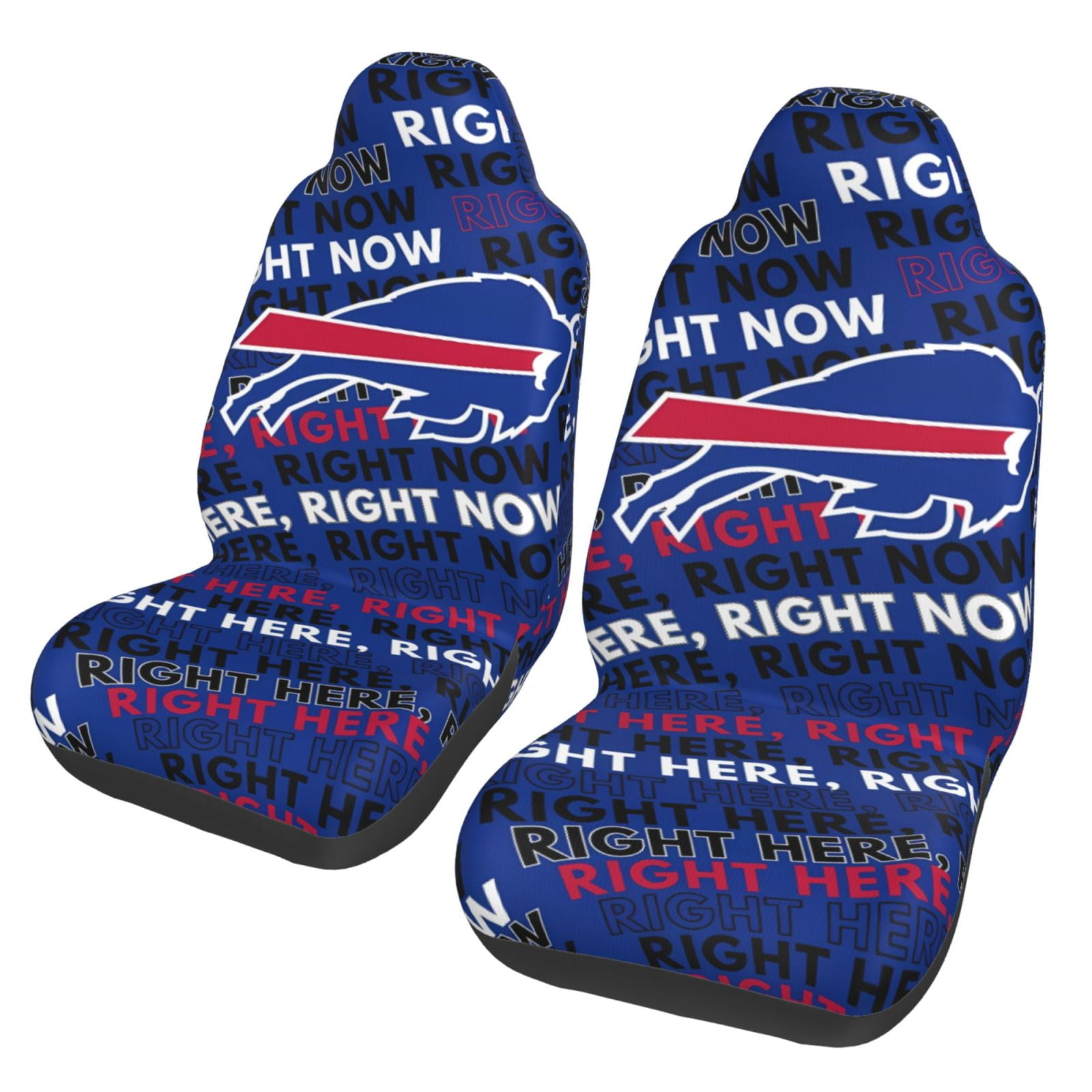 Buffalo Two-Pack Football Team Themed Car Seat Covers, Fan Gift, Easy ...