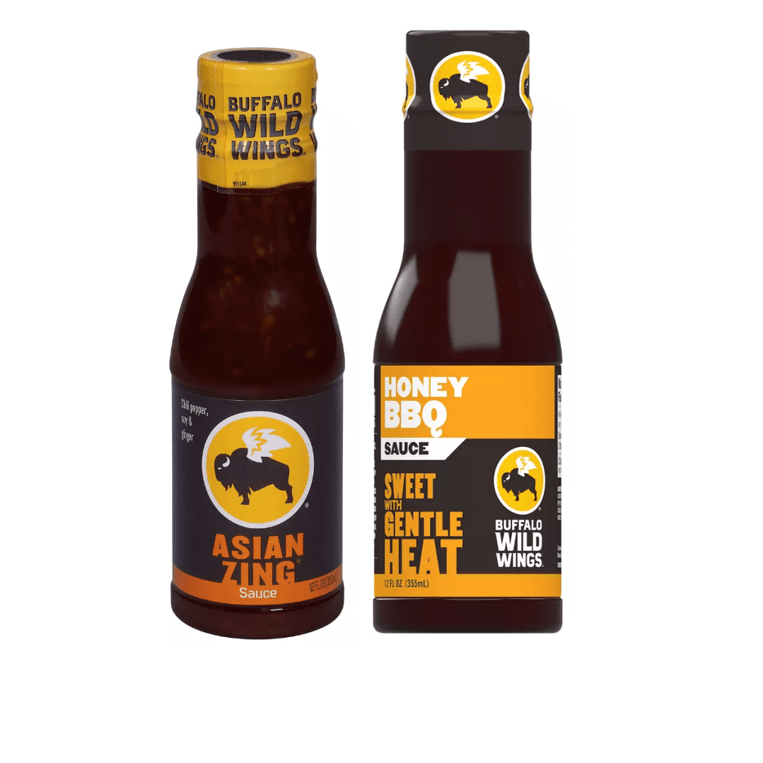 Buffalo Wild Wings Asian Zing Sauce, 12 oz Buffalo Wild Wings Honey BBQ ...