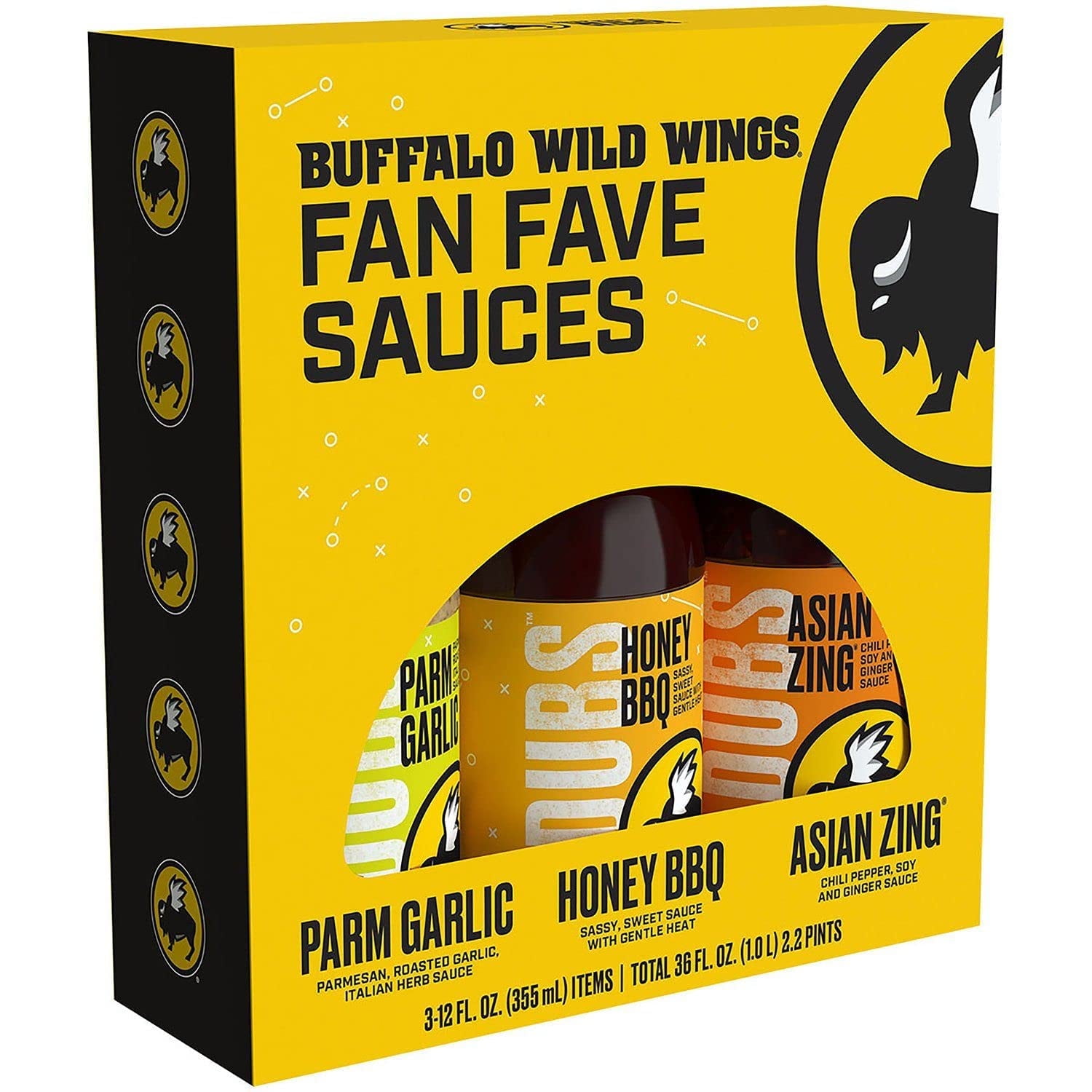 Buffalo Wild Wings Variety Sauces, 12 fl oz, 3 Pack (Parmesan Garlic ...