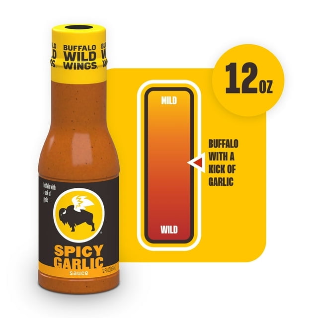 Buffalo Wild Wings Spicy Garlic Buffalo Sauce, 12 fl. oz.(2 Packs ...