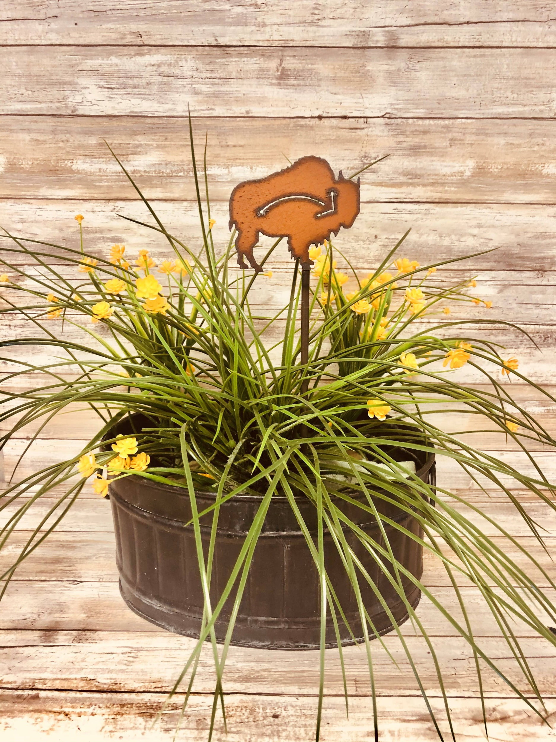 Buffalo with Arrow Southwest Garden Plant Stake - Walmart.com