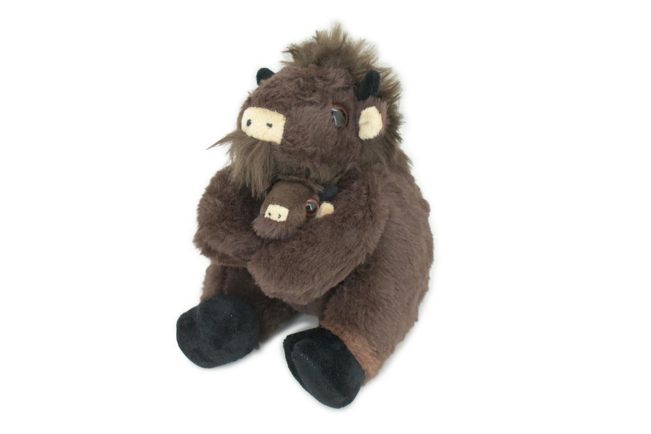 Buffalo with Baby, Plush Animal, Soft, Stuffed, Toy, Educational ...