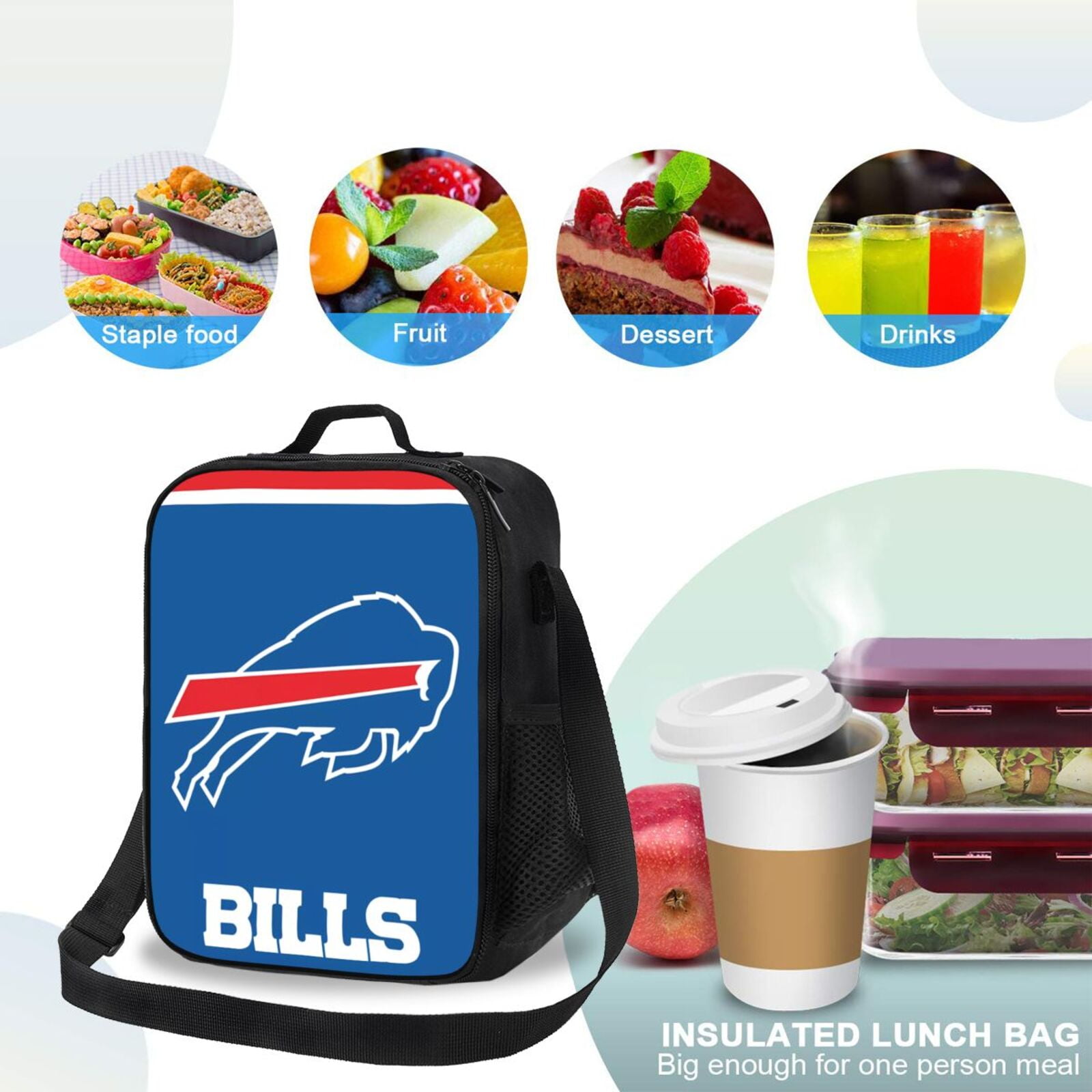 Buffalo1 2026 Custom Lunch Box, Multifunctional Cooler Insulated Lunch ...