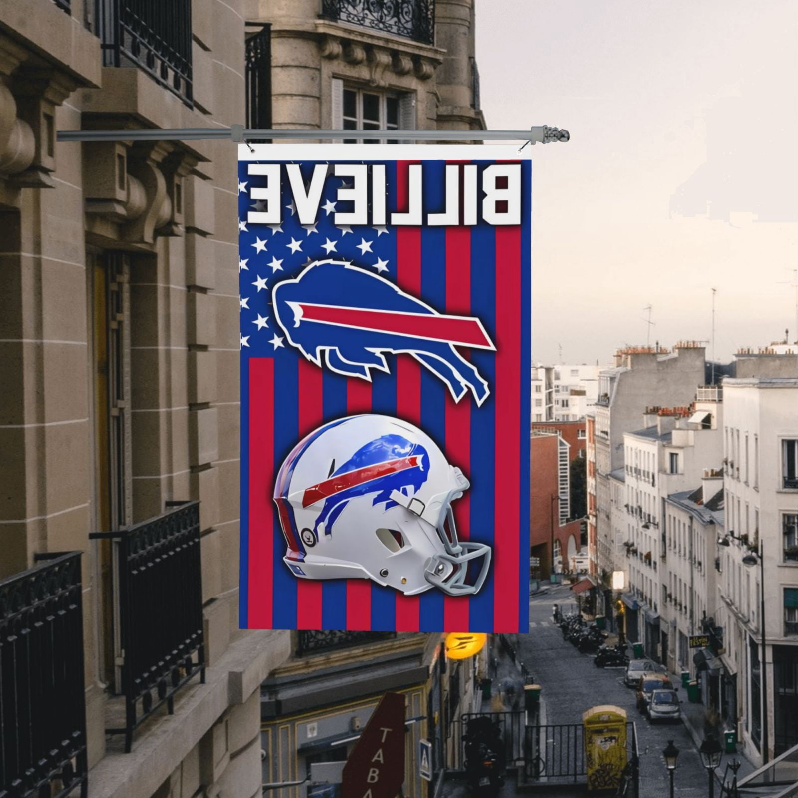 Buffalo1 Custom Vertical Double-Sided Flag 3x5 FT, American Football ...