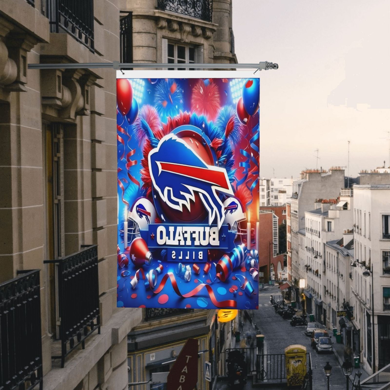 Buffalo1 Custom Vertical Double-Sided Flag 3x5 FT, American Football ...