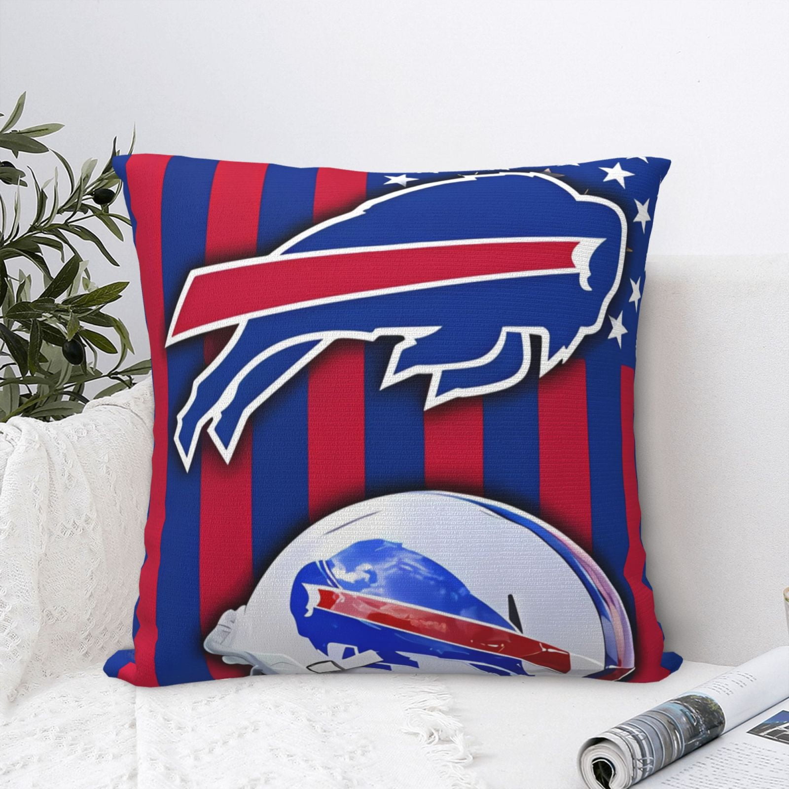 Buffalo1 Football Team Double-Sided Plush Plush Pillowcase Luxury Home ...