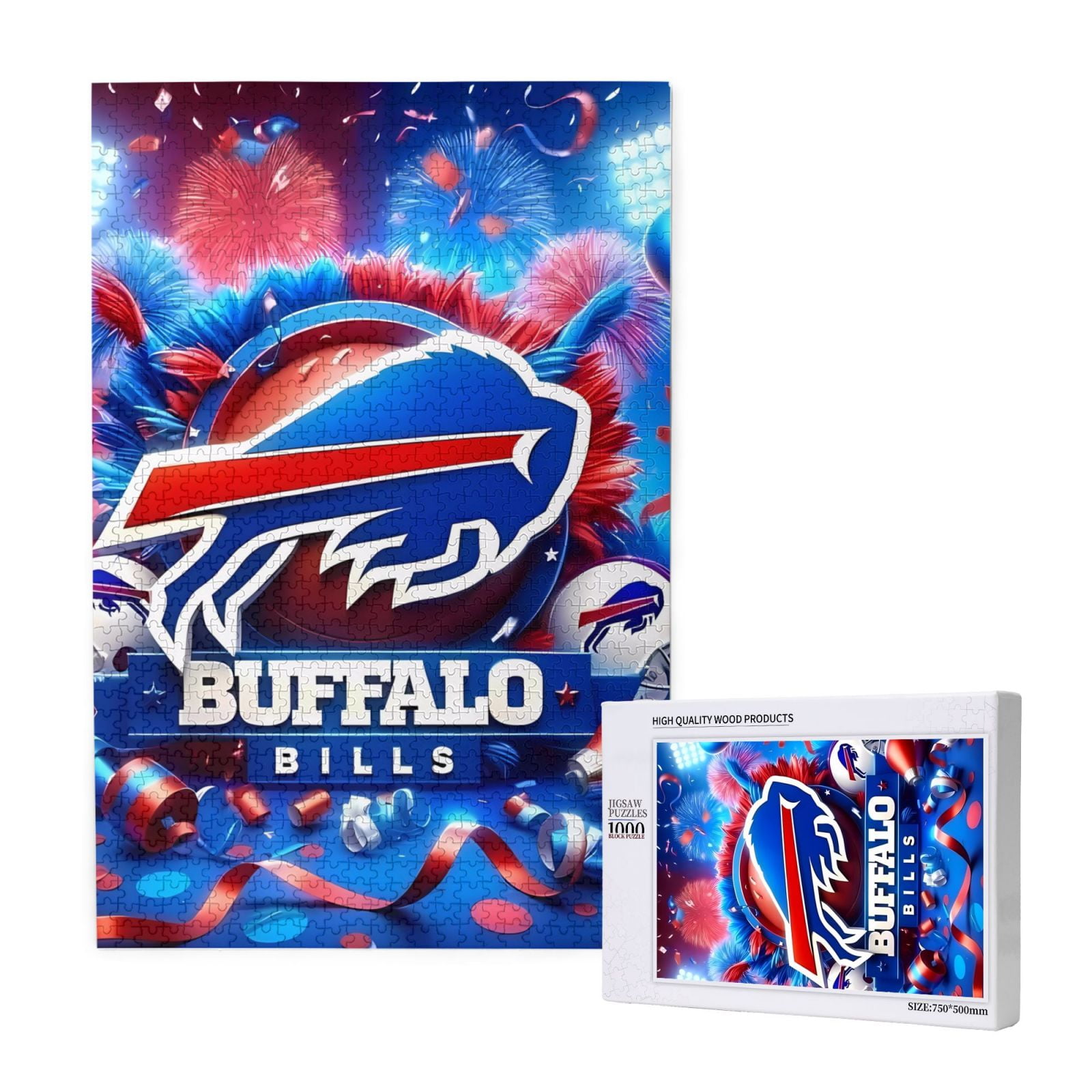 Buffalo1 Football Team Themed Adult Jigsaw Puzzle, Wooden Jigsaw Puzzle ...