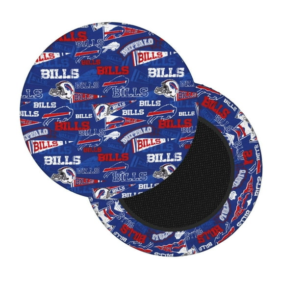 Buffalo1 Football team themed Round Bar Stool Seat Covers,Soft And ...
