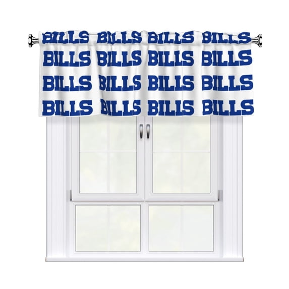 Buffalo1 New Football Team Blackout Valance Curtains 54x18in ...