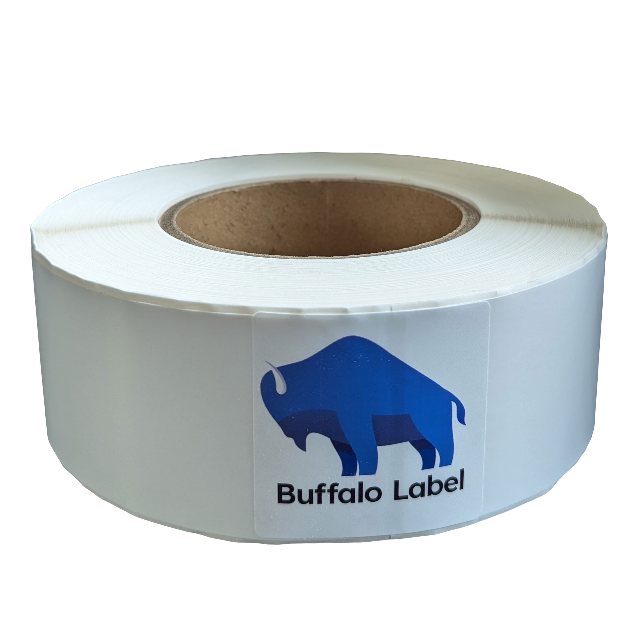 BuffaloLabel 2" x 6" x 430 Labels - White Gloss BOPP Roll Inkjet Labels - 3" Core - Blank ...