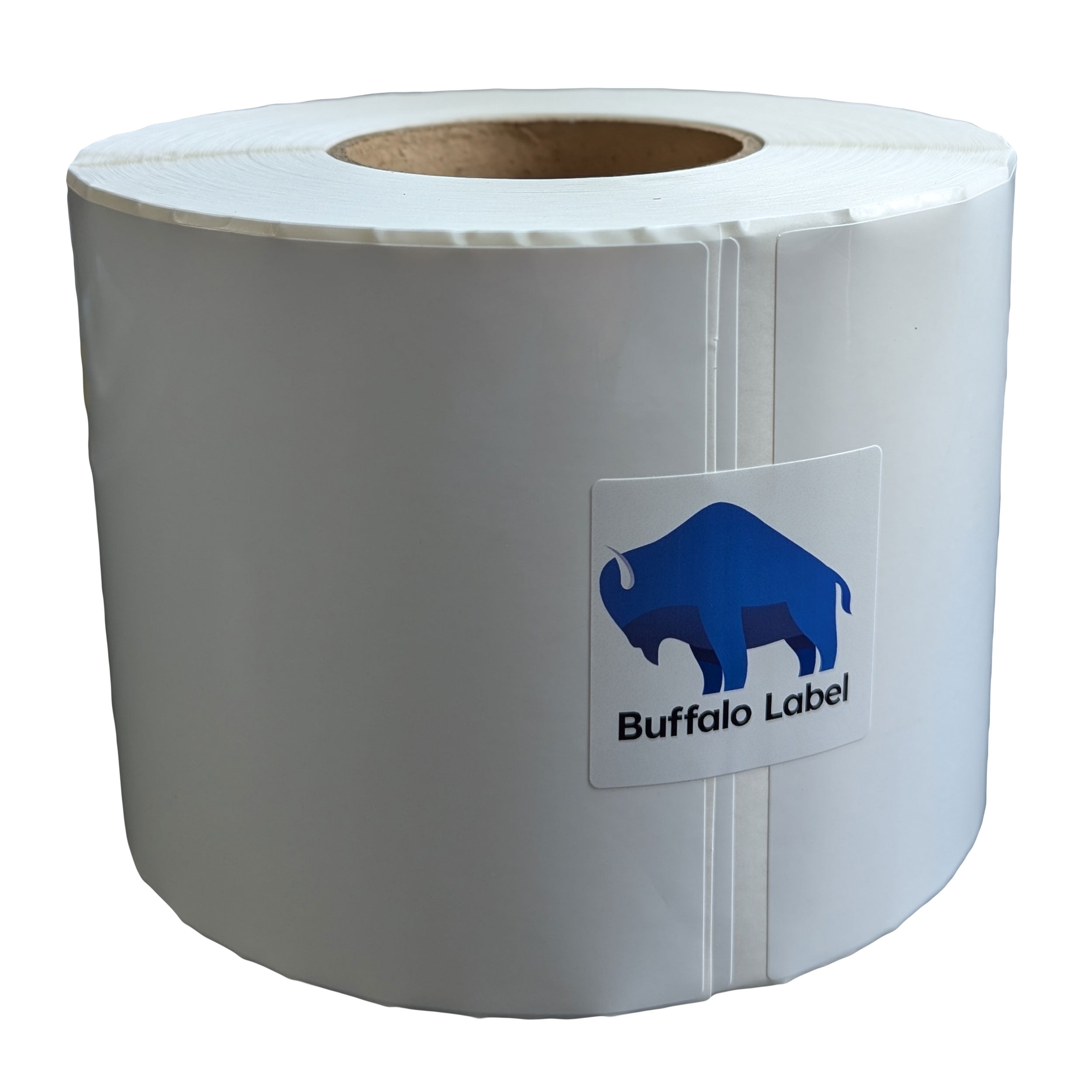 BuffaloLabel 5" x 7" x 600 Labels - White Gloss BOPP Roll Inkjet Labels ...