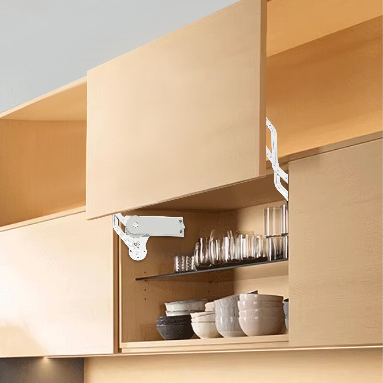 Buffer Cabinet Door Hinges, Vertical Swing Lift Up 7.72-8.82lbs ...