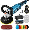 Buffer Polisher, 1600W 7 Inch/6 Inch Rotary Buffer Polisher Waxer, 7 ...