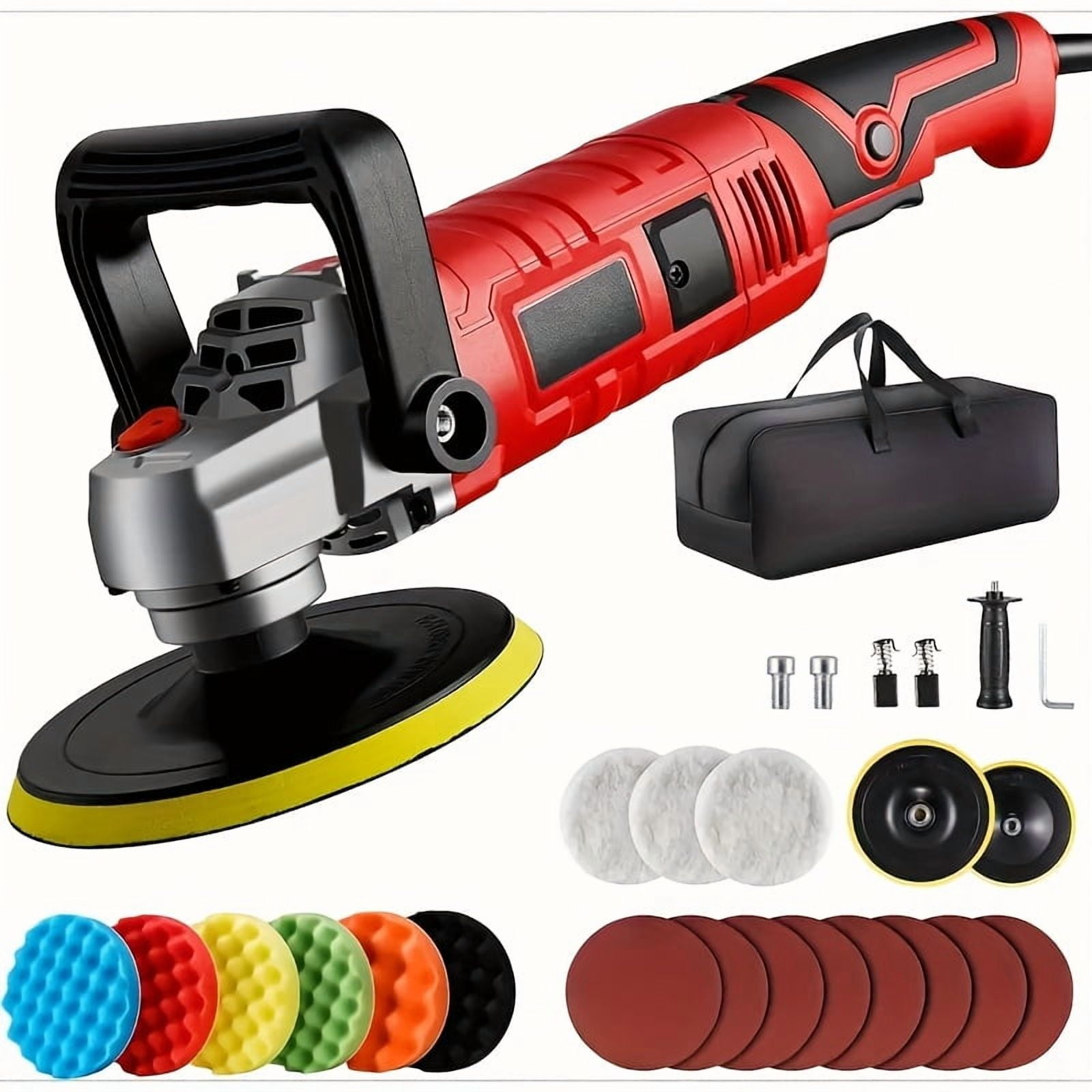 [Buffer Polisher | 7 Variable Speed] 7 Variable Speed 1600W Buffer ...
