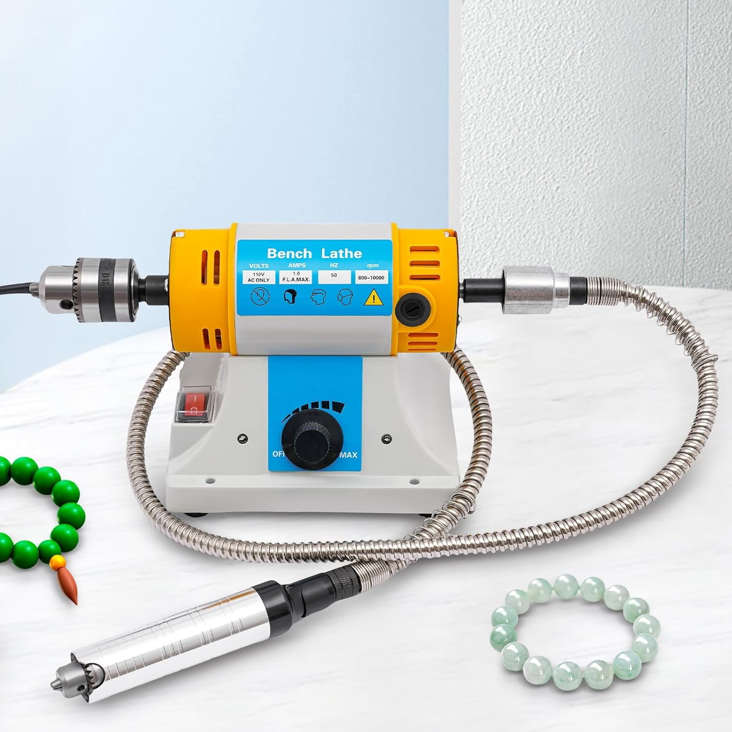 Buffer Polishing Machine, Multi-Function Benchtop Polisher Grinder 110V ...