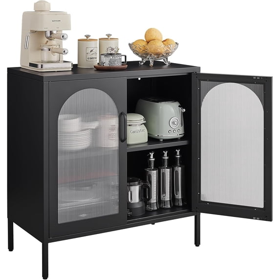 Buffet Cabinet, Modern Industrial Style Sideboard Buffet Cabinet, with ...